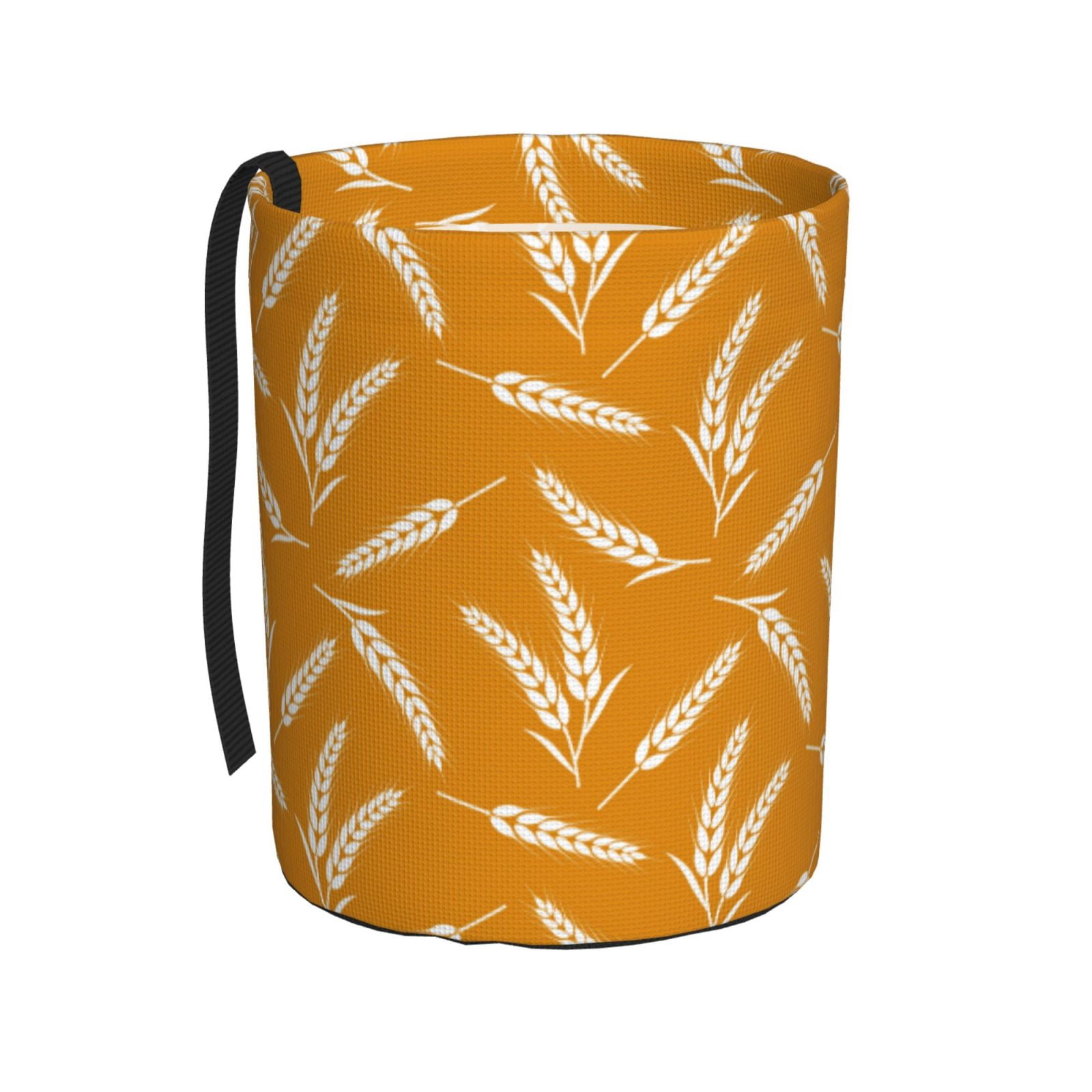 Gaeub Autumn Orange Wheat Print Car Trash Can, Collapsible Trash Can ...