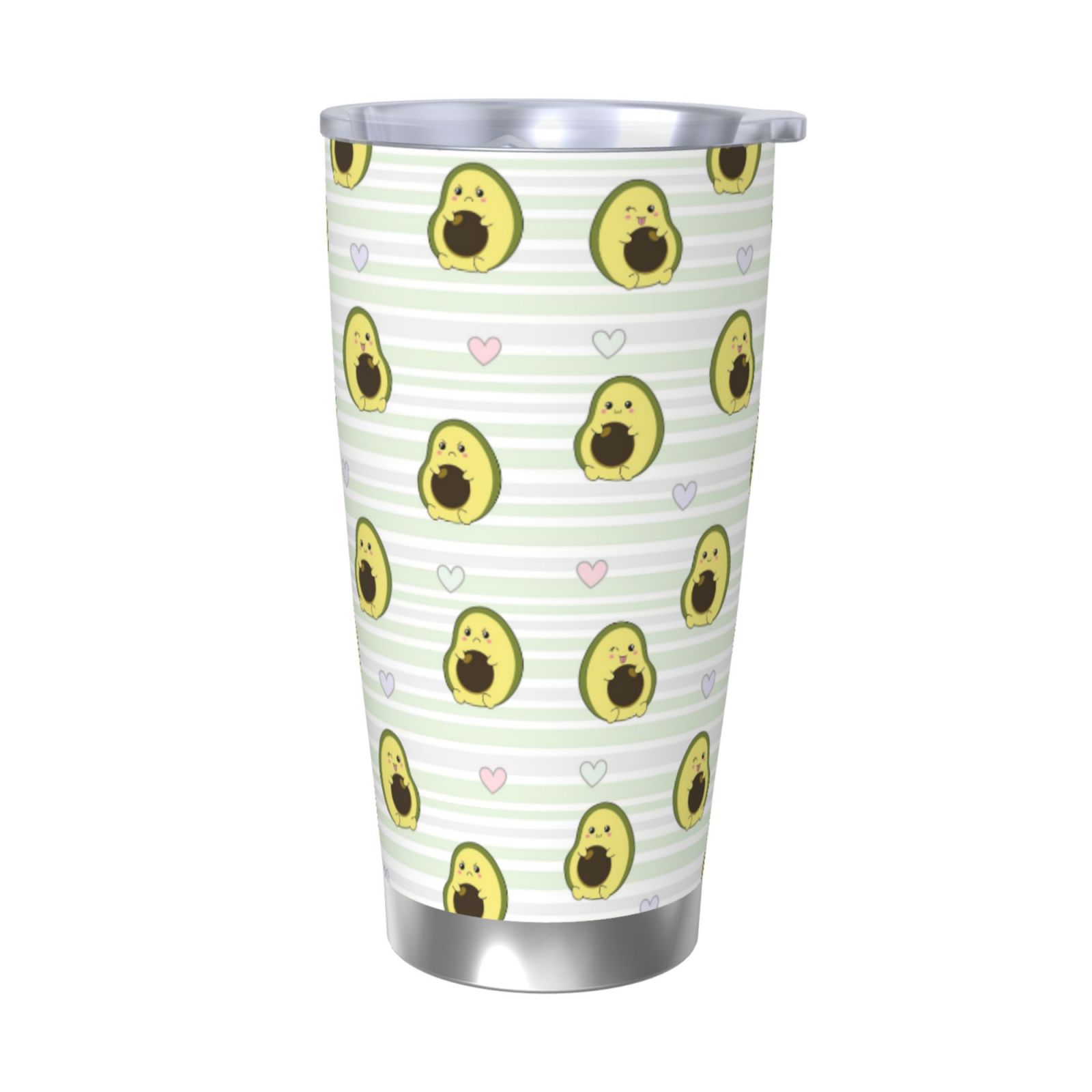 Gaeub Avocado of a Hear Print 20-Ounce Stainless Steel Car Cup,Tumblers ...