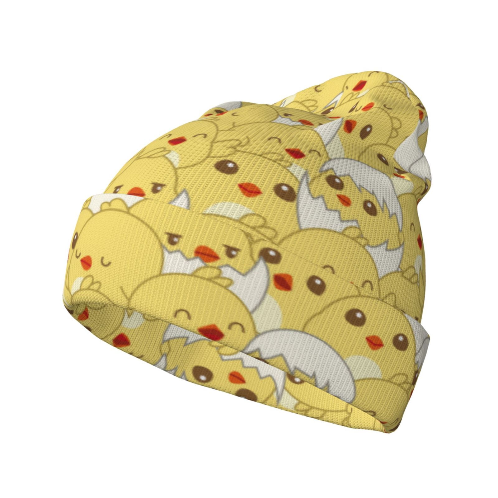 Gaeub Baby Chicks Print Unisex Knitted Hat,Warm Winter Beanie,Unisex ...
