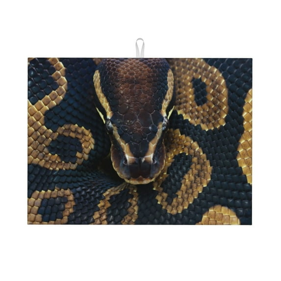 Gaeub Ball Phyton Snake Print Dish Drying Mats For Kitchen Counter ...