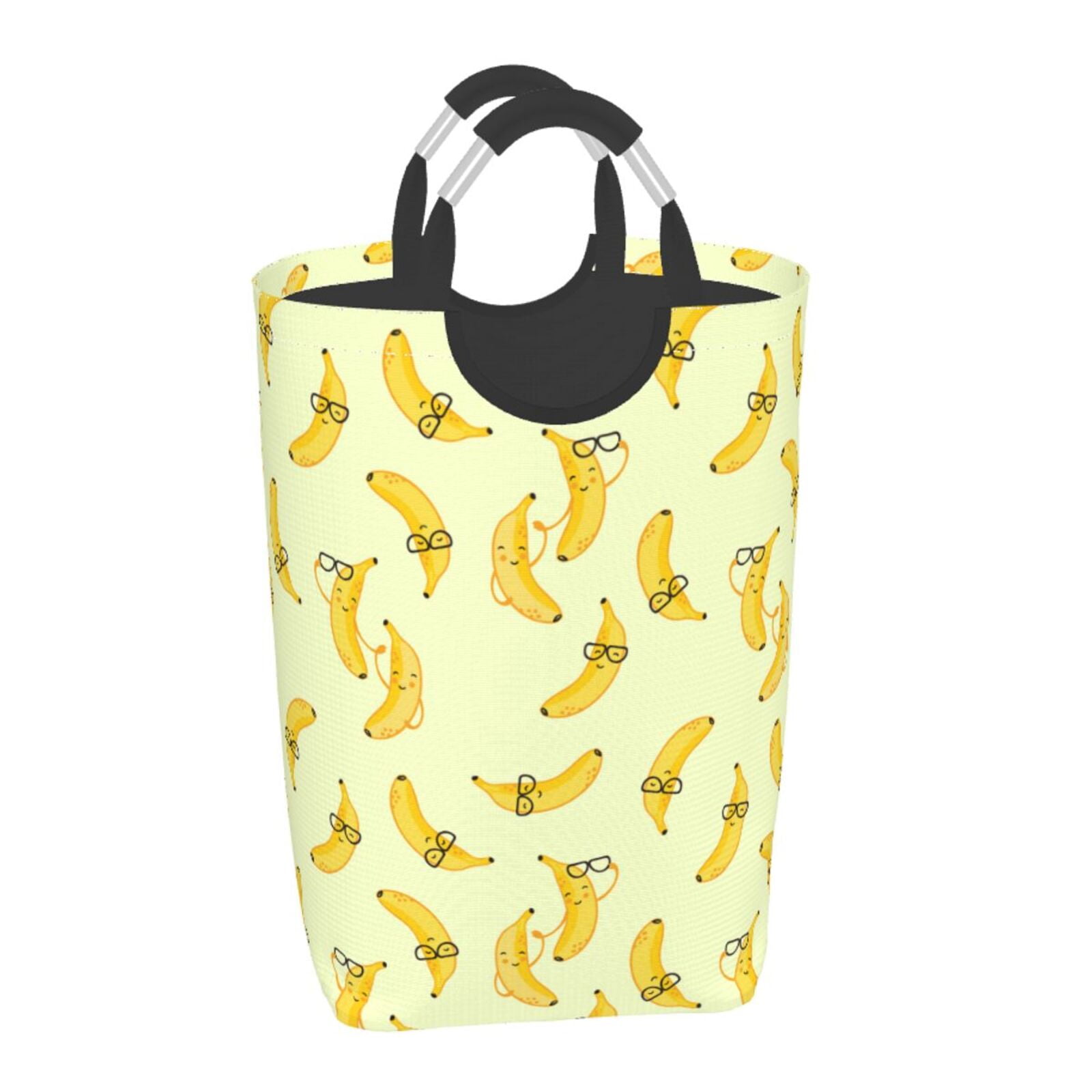 Gaeub Bananas Print 50L Large Laundry Hampers with Handles, Collapsible ...