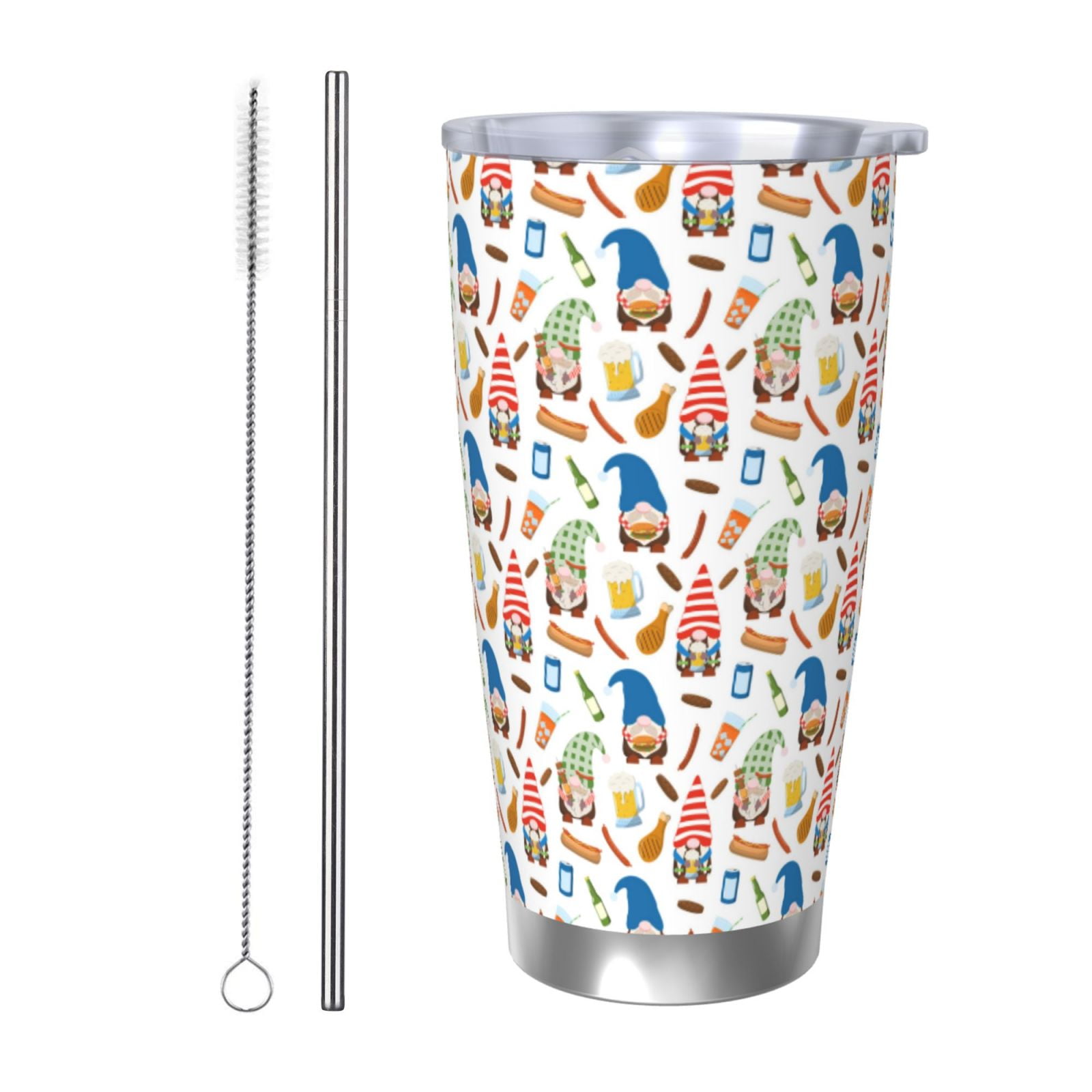 Gaeub Barbecue Gnomes Print 20-Ounce Stainless Steel Car Cup,Tumblers ...