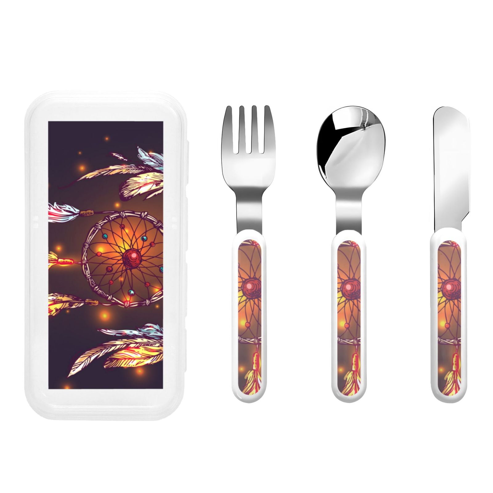 Gaeub Beautiful Dreamcatcher1 Print 3-Piece Children Knife Spoon Fork ...