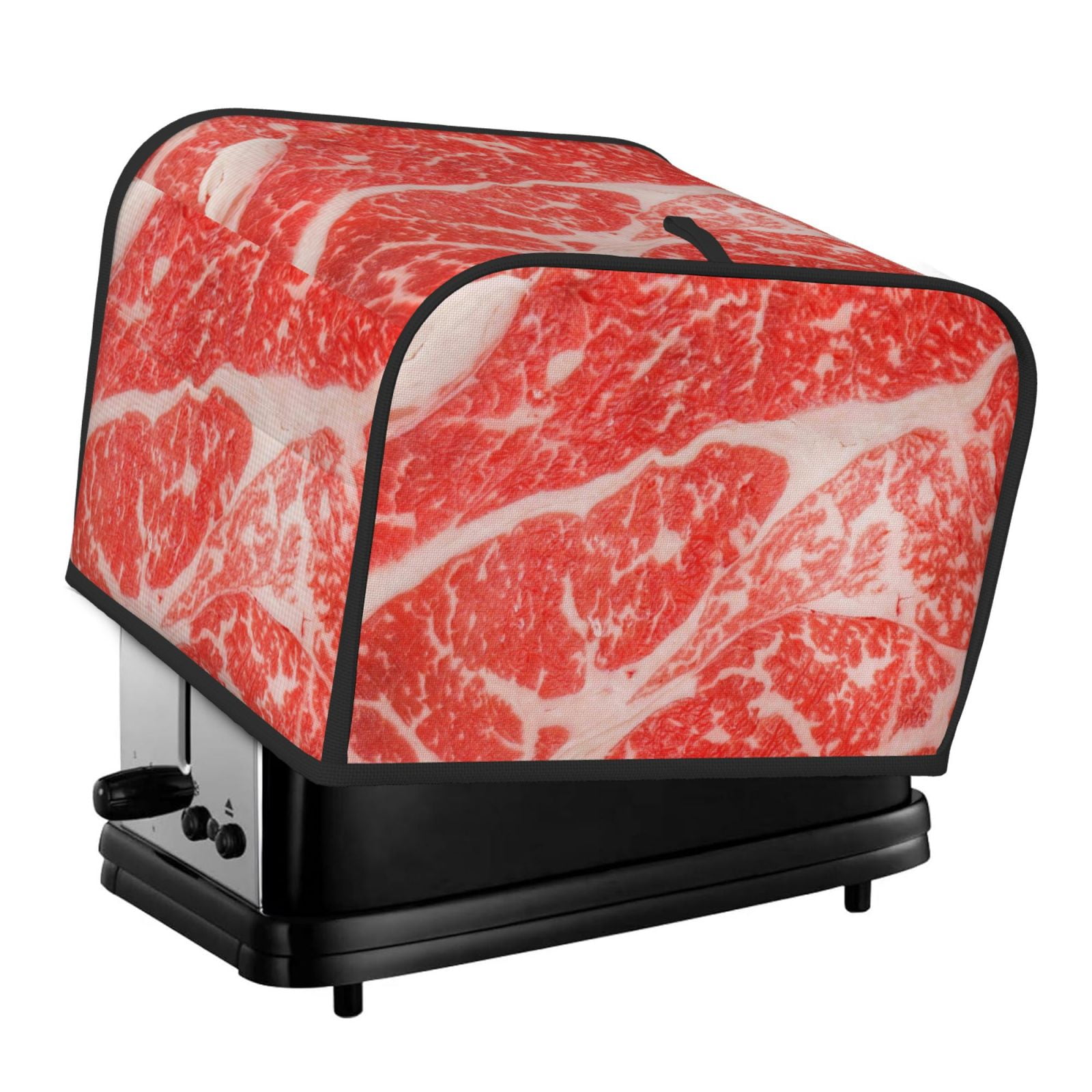 Gaeub Beef Steaks Print 4 Slice Toaster Cover,Bread Machine Cover ...