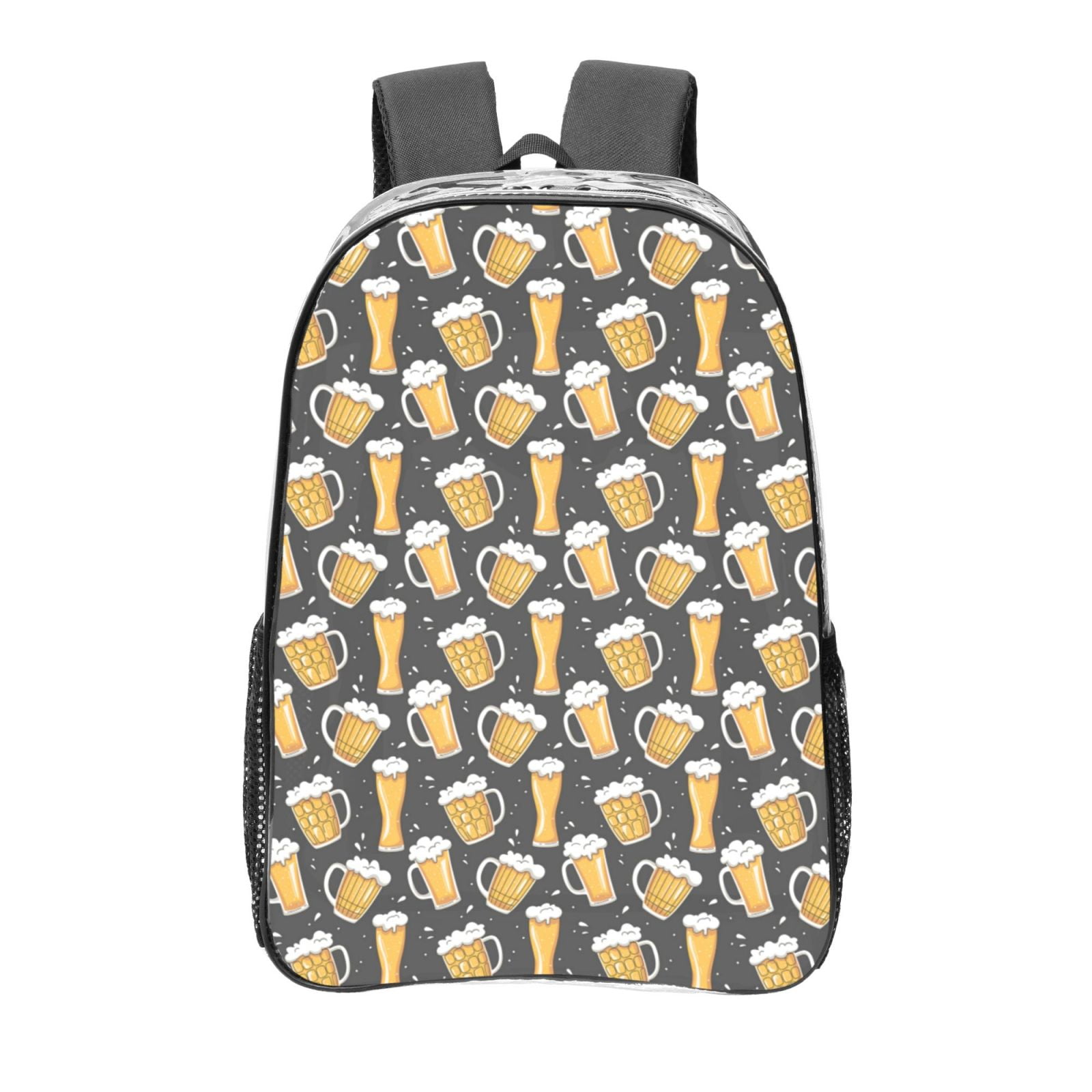 Gaeub Beer2 Print Clear Backpack ,Clear Transparent Backpack, PVC Bag ...