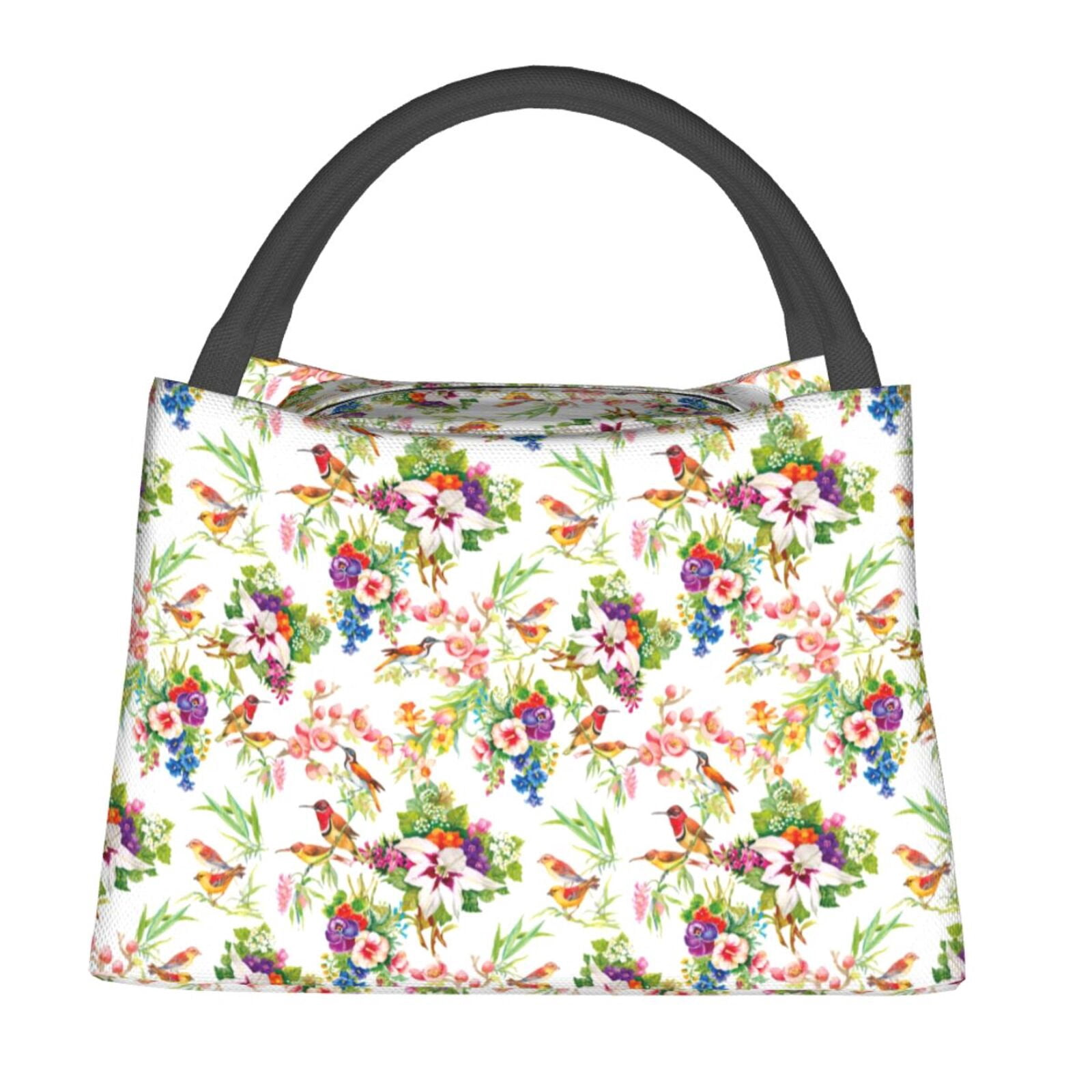 Gaeub Birds And Flowers Collapsible Cooler Bag Insulated,Leakproof Food ...