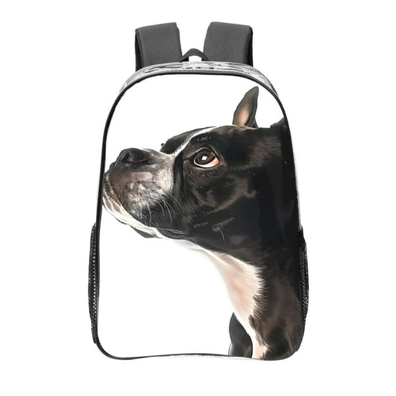 Gaeub Black And White Boston Terrier Print Clear Backpack ,Clear ...