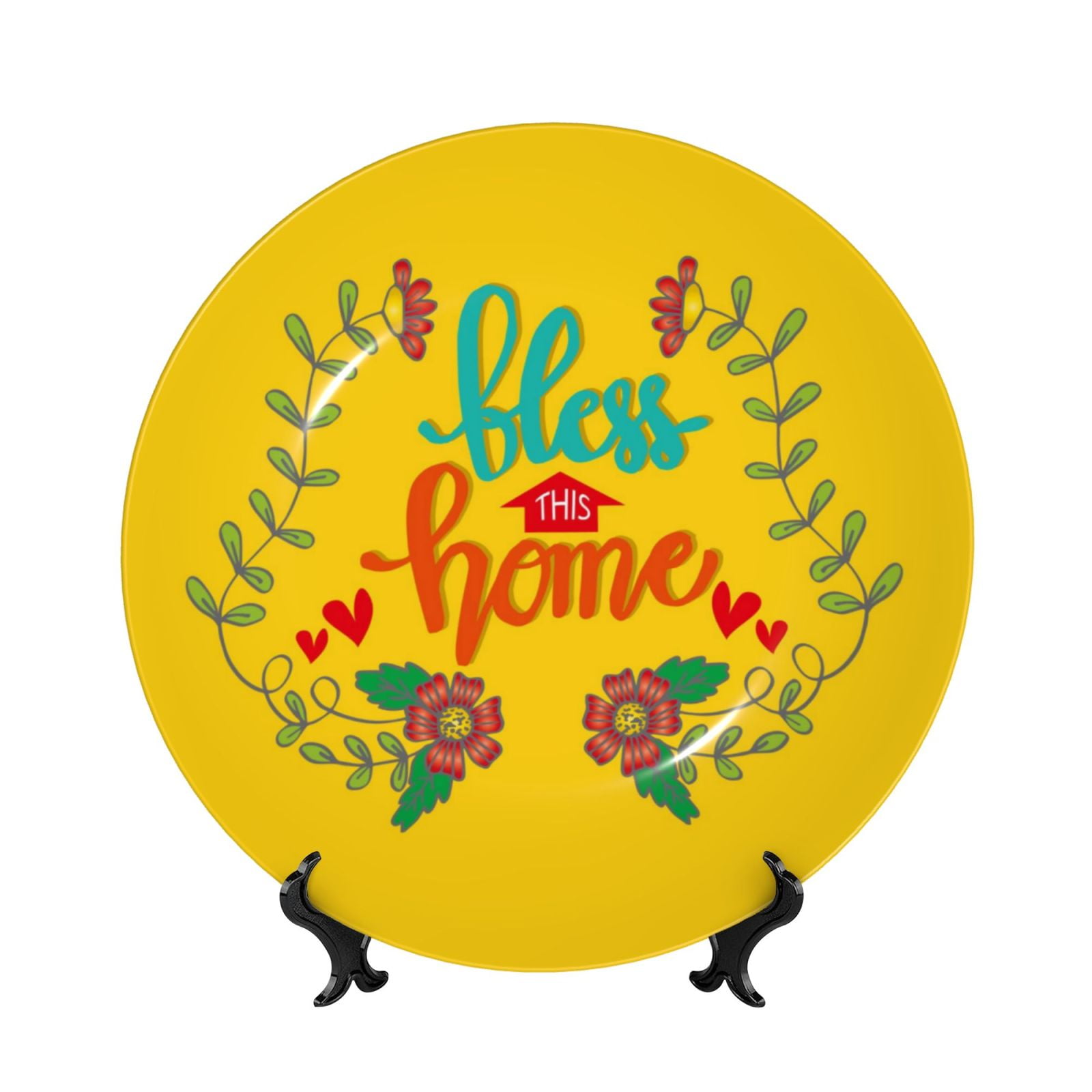 Gaeub Bless This Home Print Ceramic Plate,Dinner Plates,Bone China ...