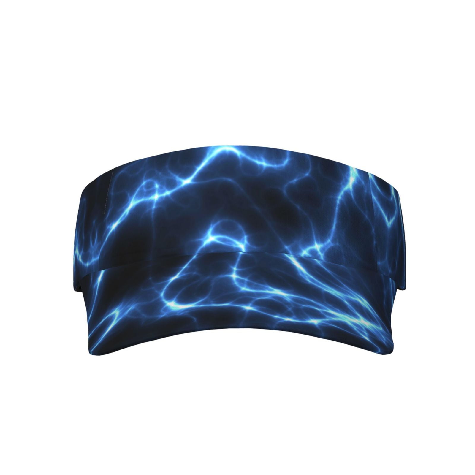 Gaeub Blue Lightning Sun Visor Hats with Empty Top and Adjustable, UV ...