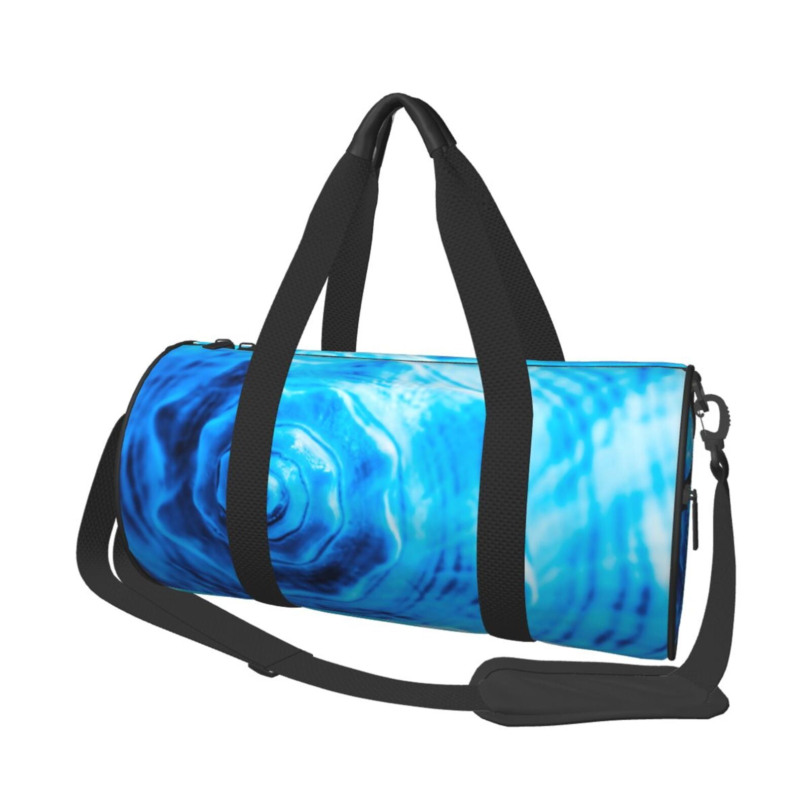 Gaeub Blue Shell Lightweight Travel Cylinder Bag Gym Tote Bag Sports ...