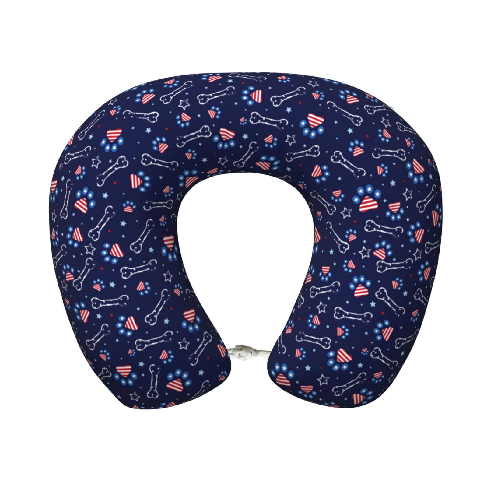 Gaeub Bone And Star For American Print Memory Foam Travel Pillow,U ...