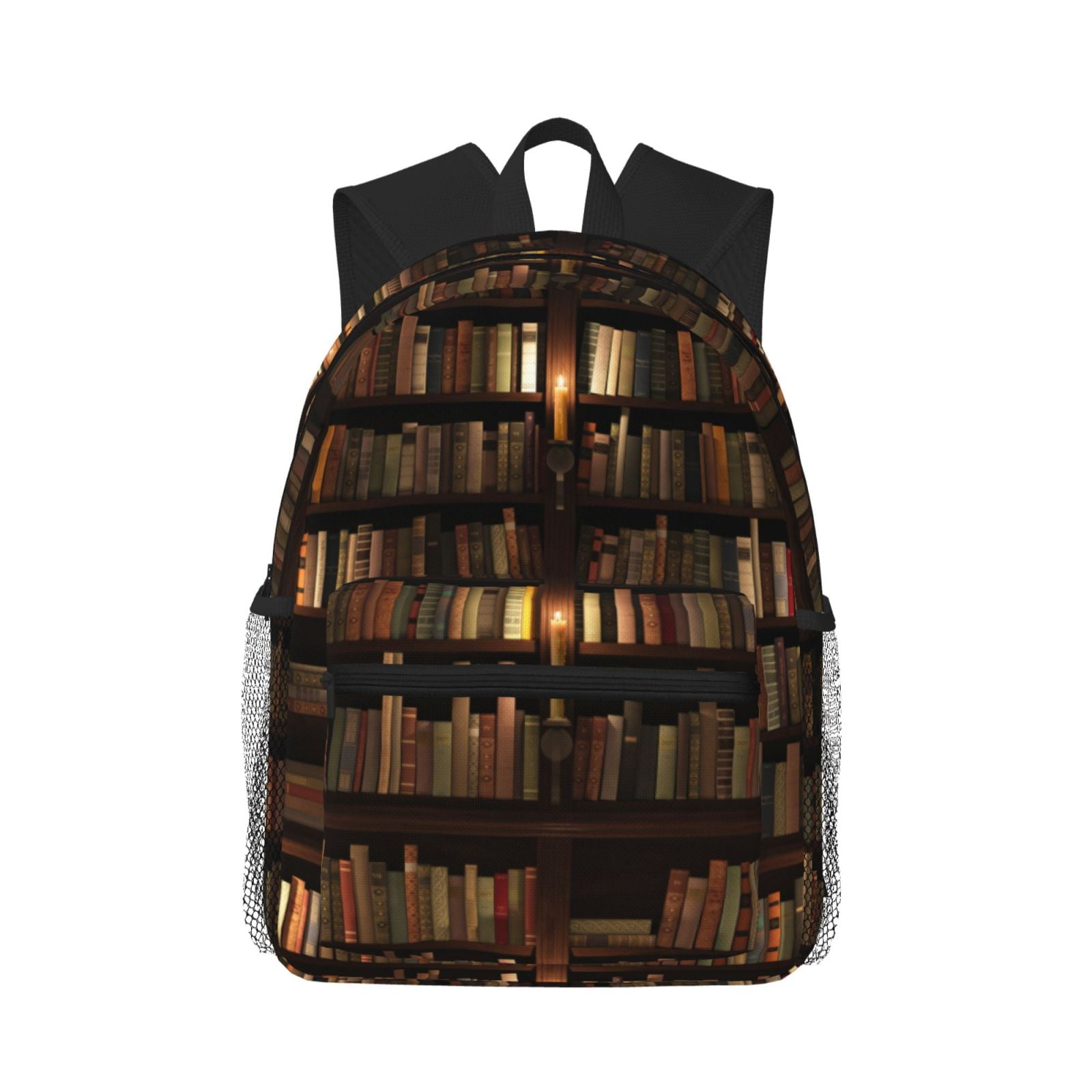 Gaeub Bookshelves School Backpack Waterproof Bookbag for Men Women ...