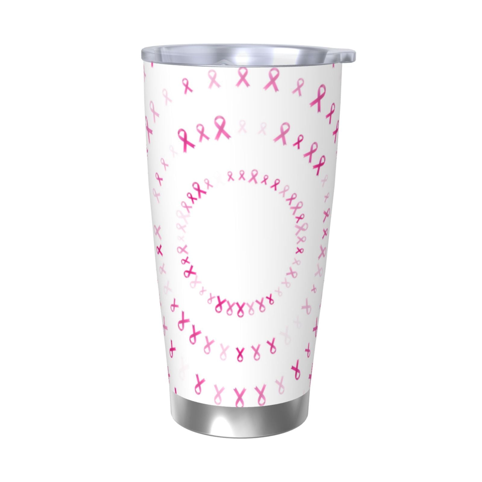 Gaeub Breast Cancer Awareness (4) Print 20-Ounce Stainless Steel Car ...