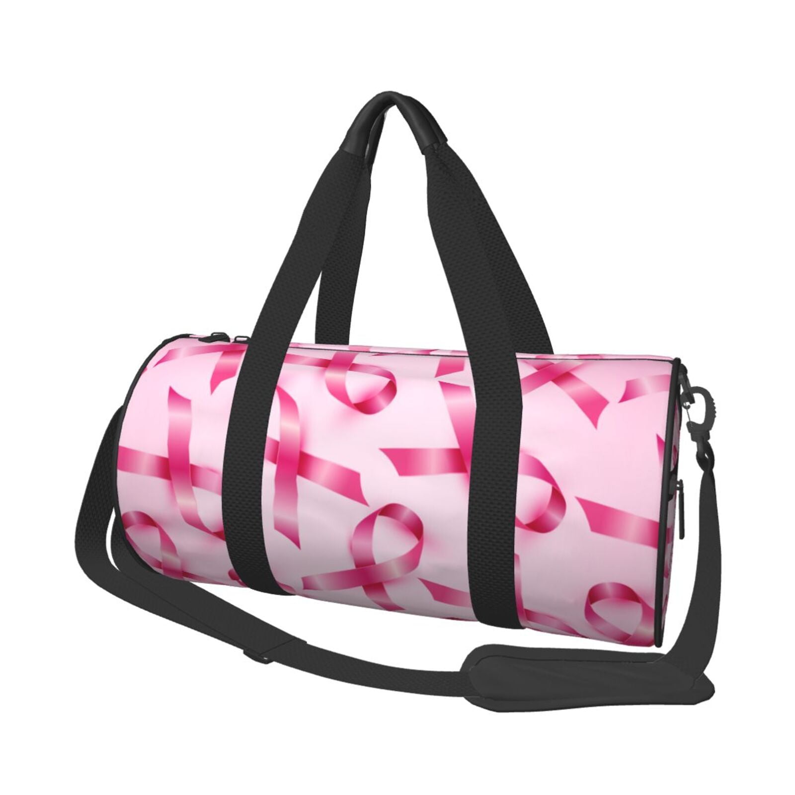 Gaeub Breast Cancer Ribbons Awareness Lightweight Travel Cylinder Bag ...