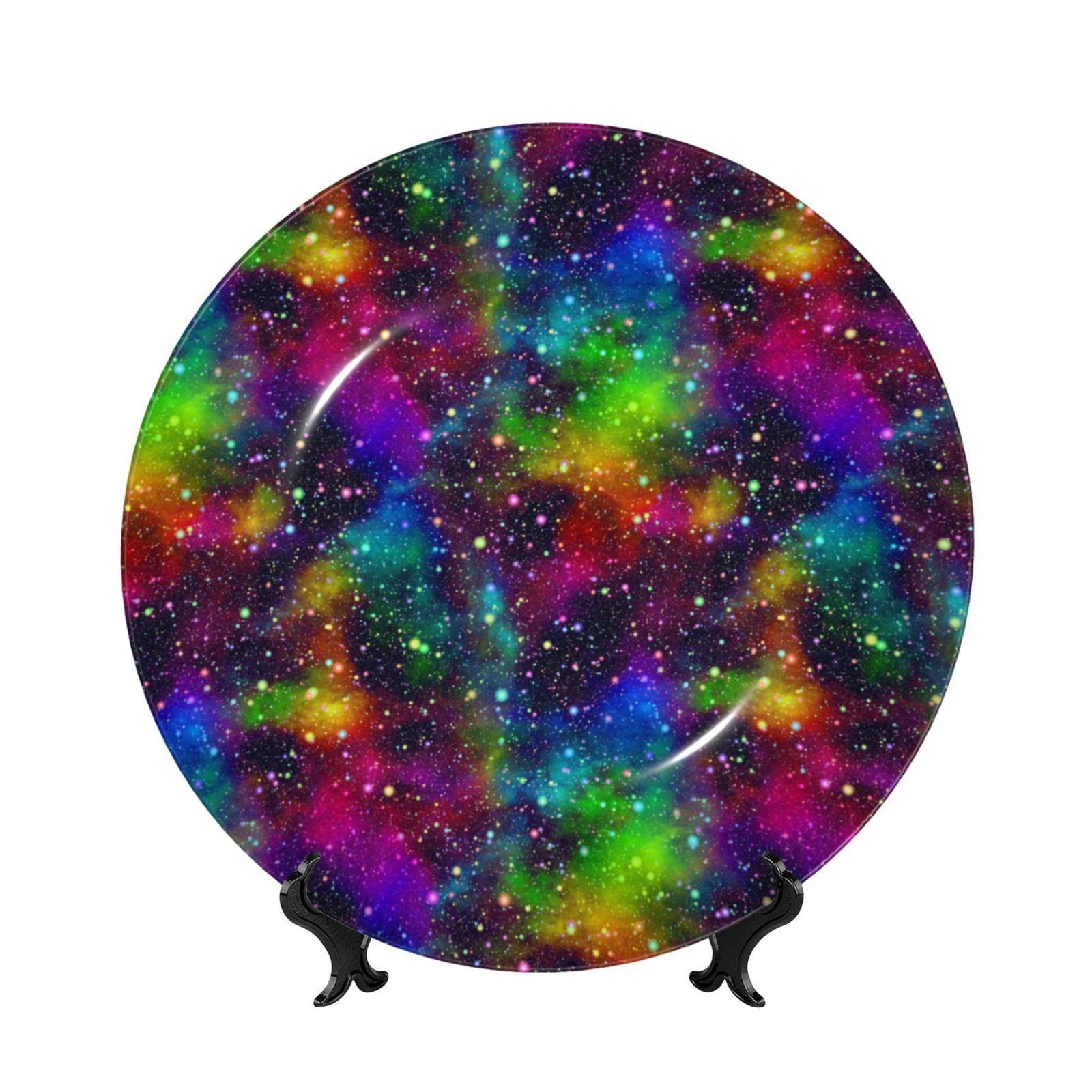 Gaeub Bright Universe Print Ceramic Plate,Dinner Plates,Bone China ...