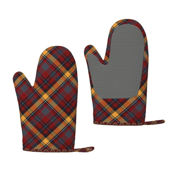 Gaeub Buffalo Check Plaid Print Oven Mitts and Potholders BBQ Gloves ...