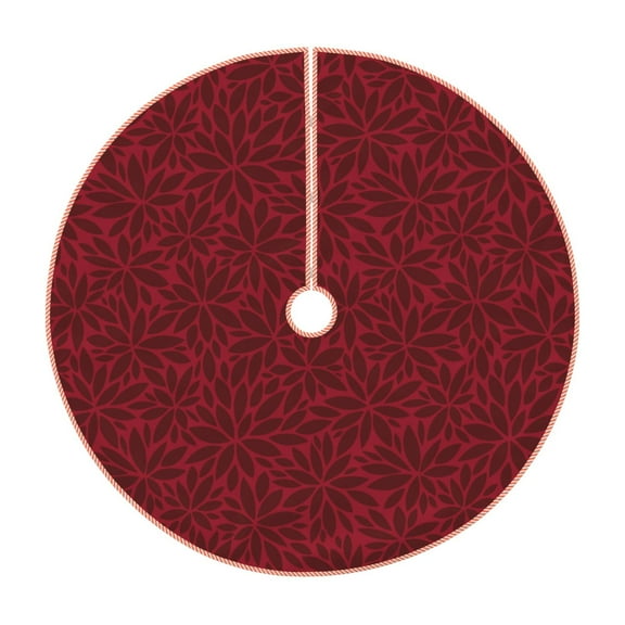 Gaeub Minimalist Snowflake Print Christmas Tree Skirt,Christmas ...