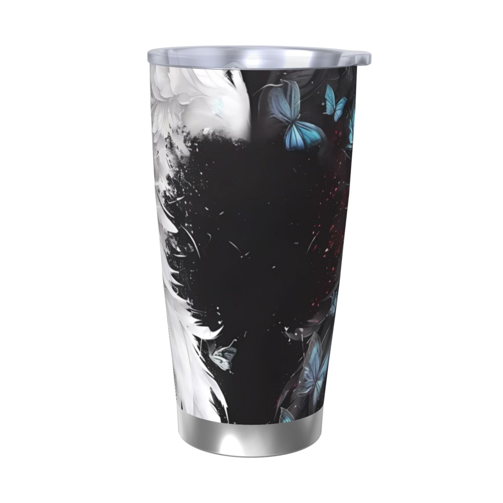 Gaeub Butterfly Angel Wings Art Print 20-Ounce Stainless Steel Car Cup ...
