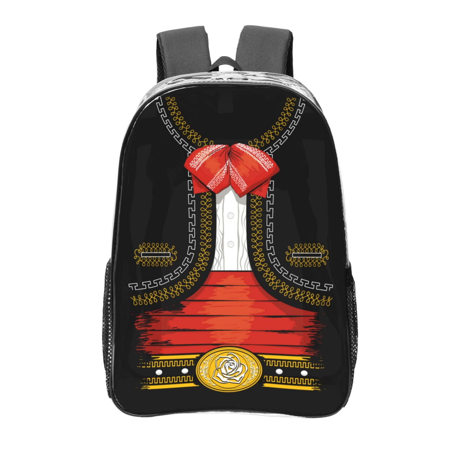 Gaeub CHARRO SUIT Print Clear Backpack ,Clear Transparent Backpack, PVC ...