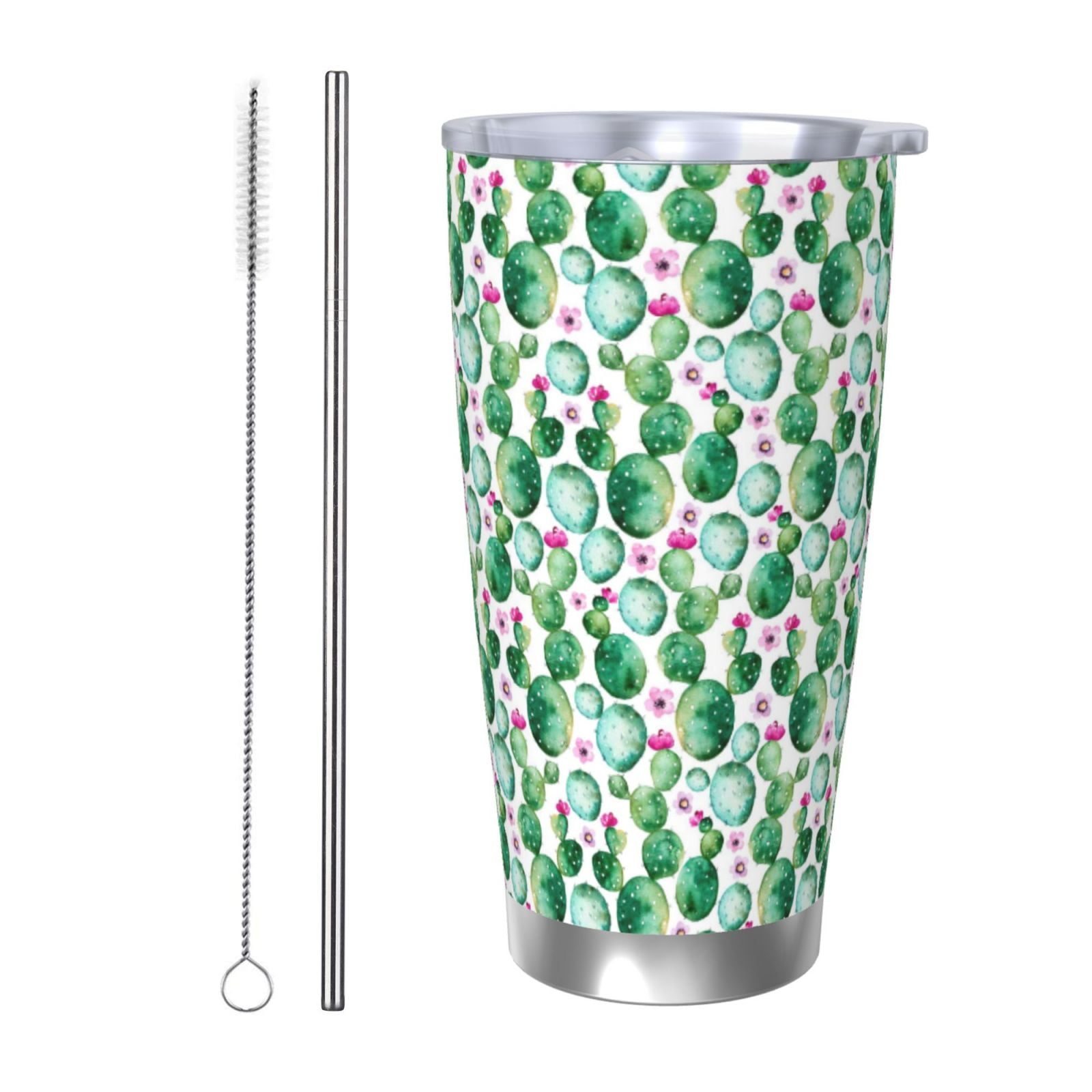 Gaeub Cactus Plants Print 20-Ounce Stainless Steel Car Cup,Tumblers ...
