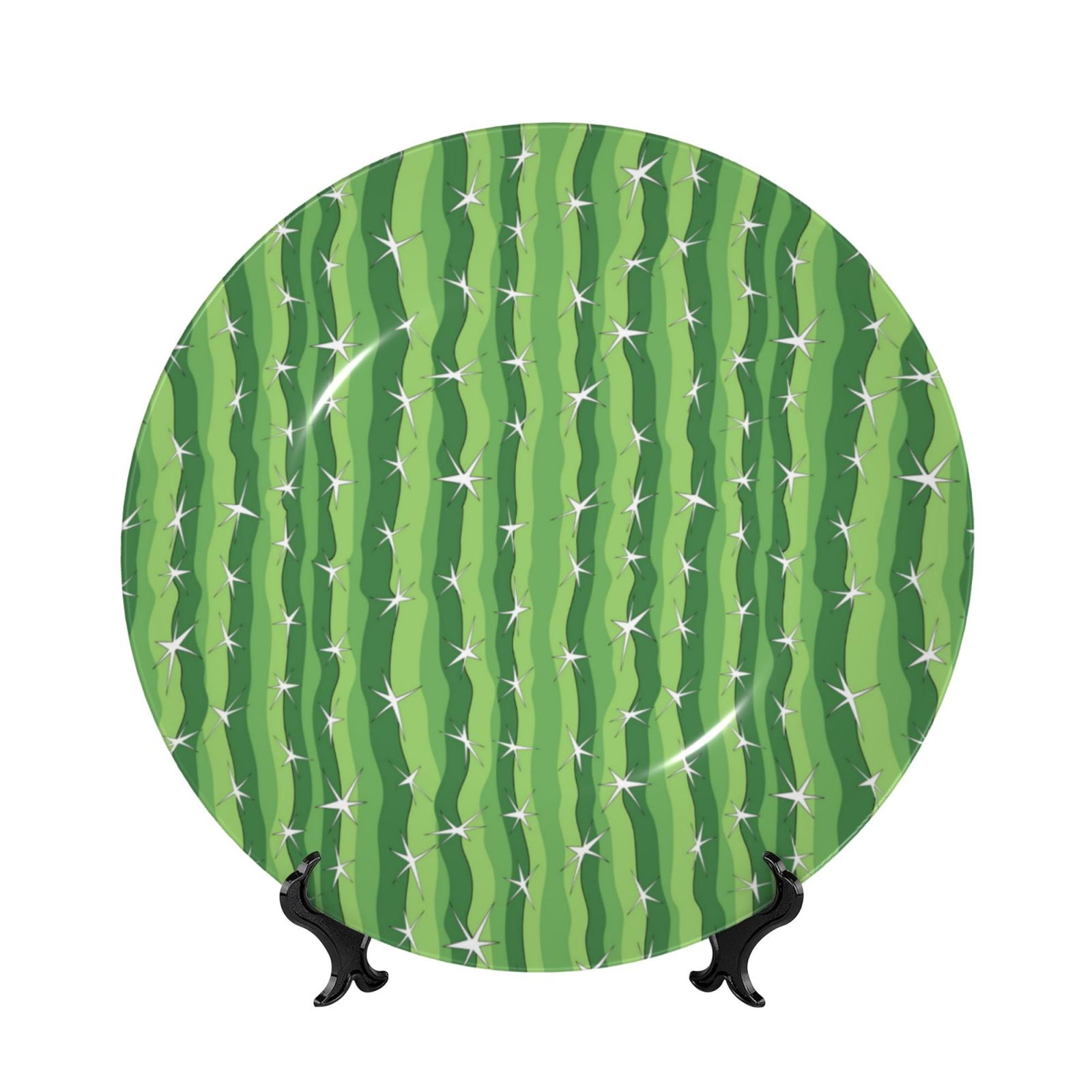 Gaeub Cactus Print Ceramic Plate,Dinner Plates,Bone China Decorative ...