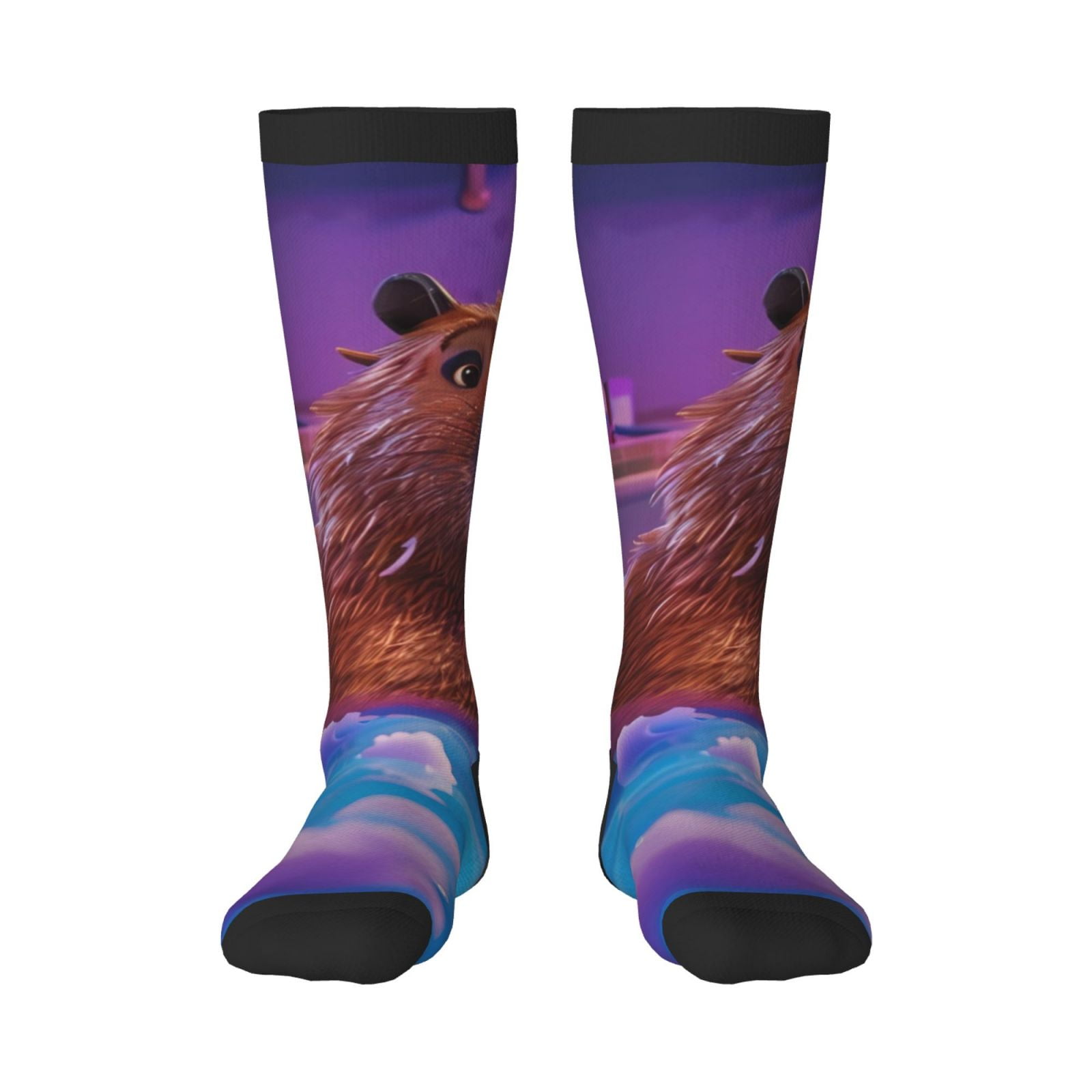 Gaeub Capybara Bathtub Fun Printed Design Socks Stretchy High Tube ...