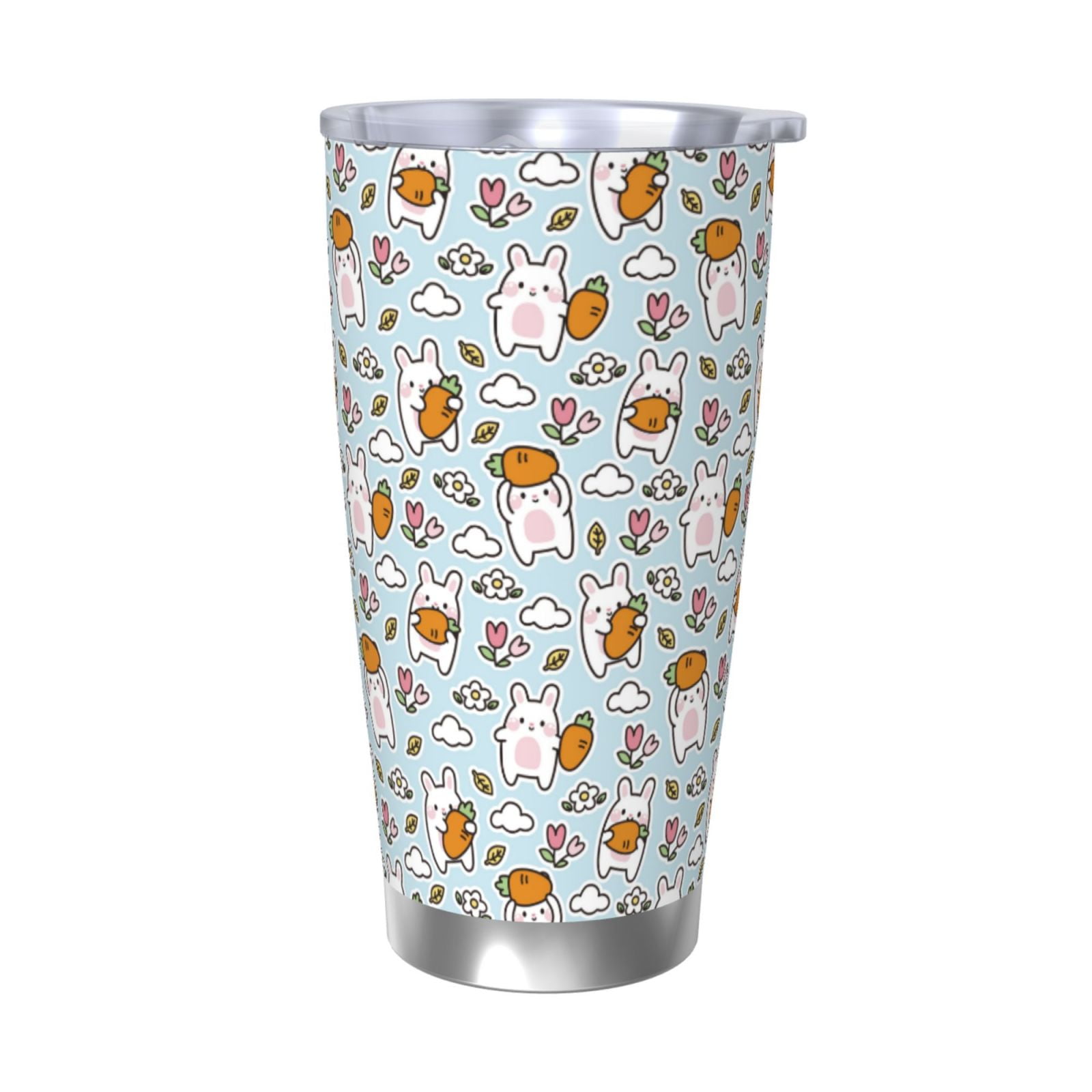 Gaeub Carrot Rabbit Print 20-Ounce Stainless Steel Car Cup,Tumblers ...
