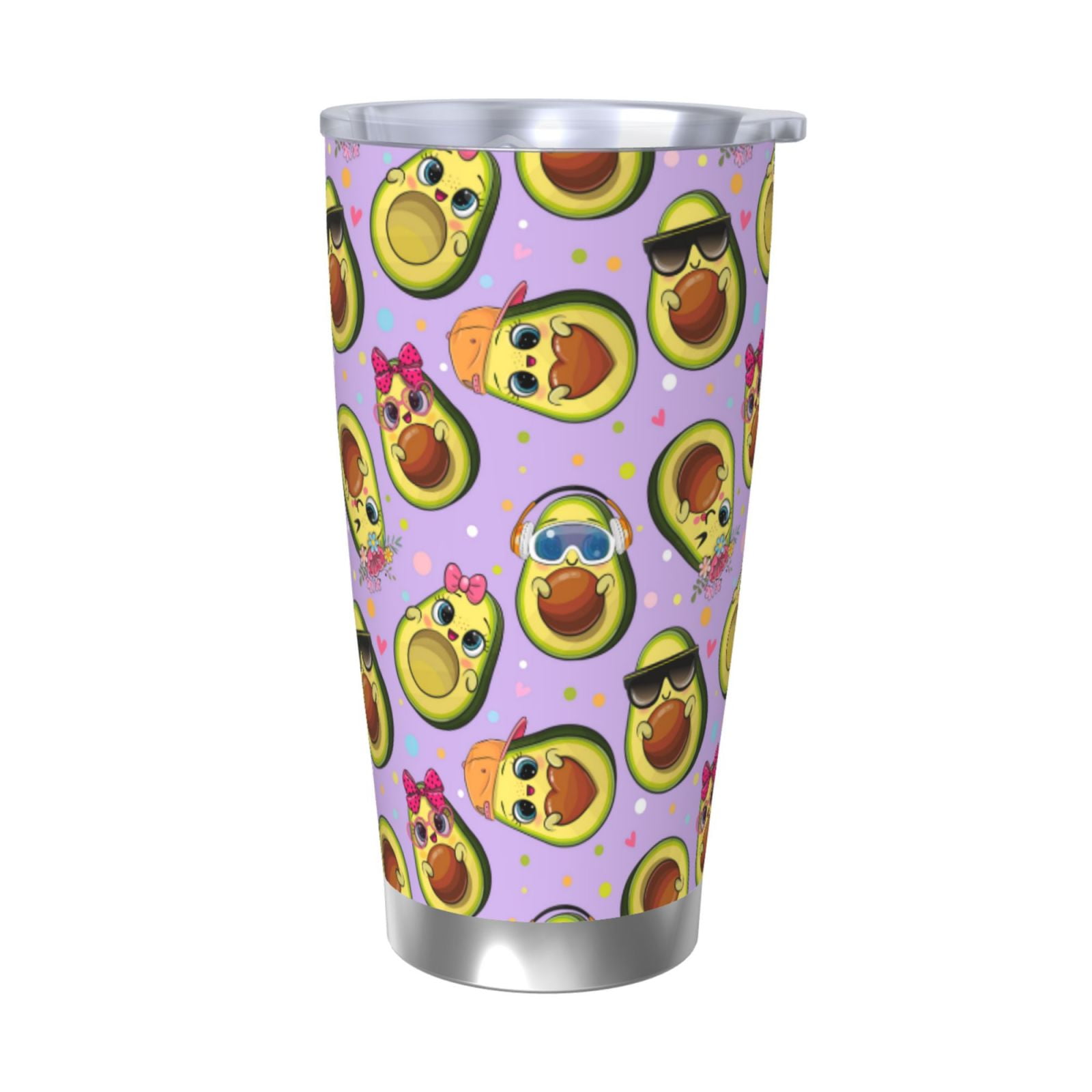 Gaeub Cartoon Avocados Print 20-Ounce Stainless Steel Car Cup,Tumblers ...