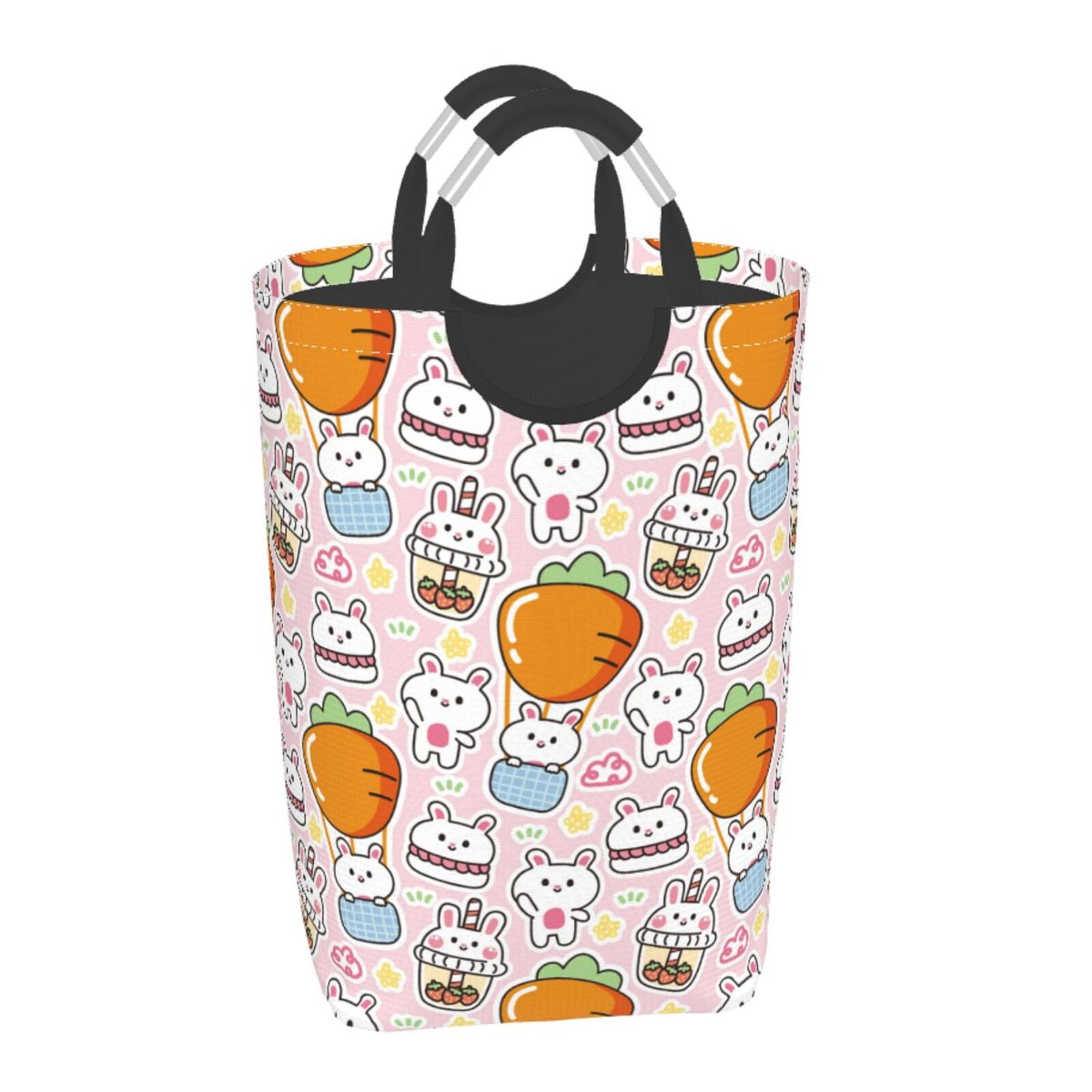Gaeub Cartoon Cute Rabbit Print 50L Large Laundry Hampers with Handles ...