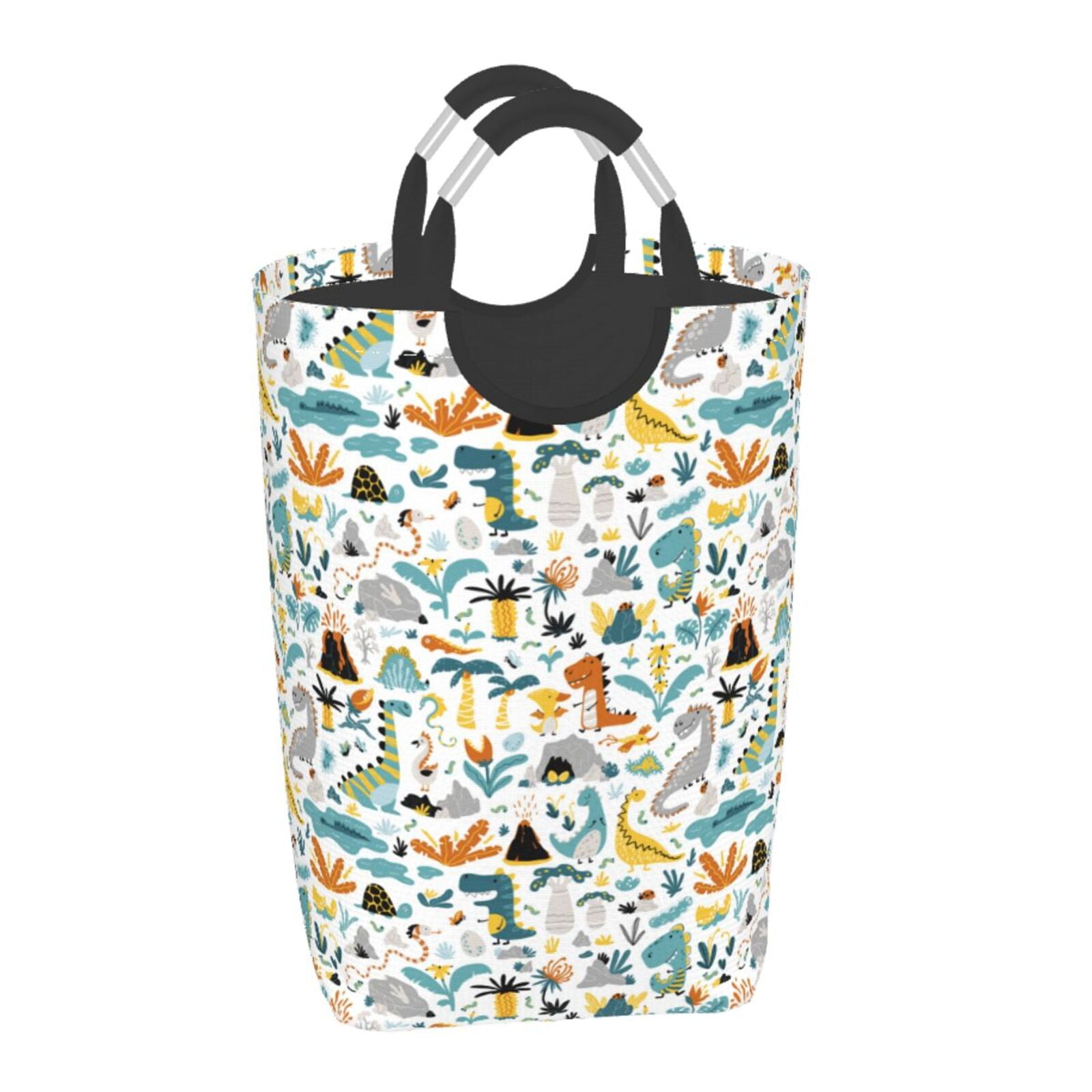 Gaeub Cartoon Dinosaur Print 50L Large Laundry Hampers with Handles ...
