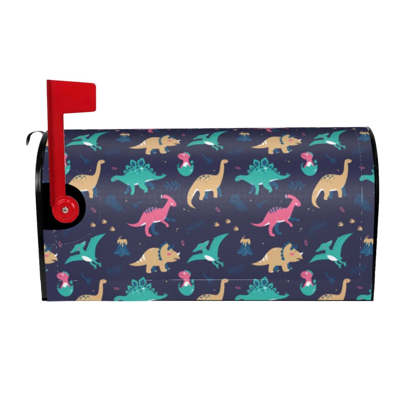 Gaeub Cartoon Dinosaur Print Mailbox Covers Magnetic,Mailbox Covers ...