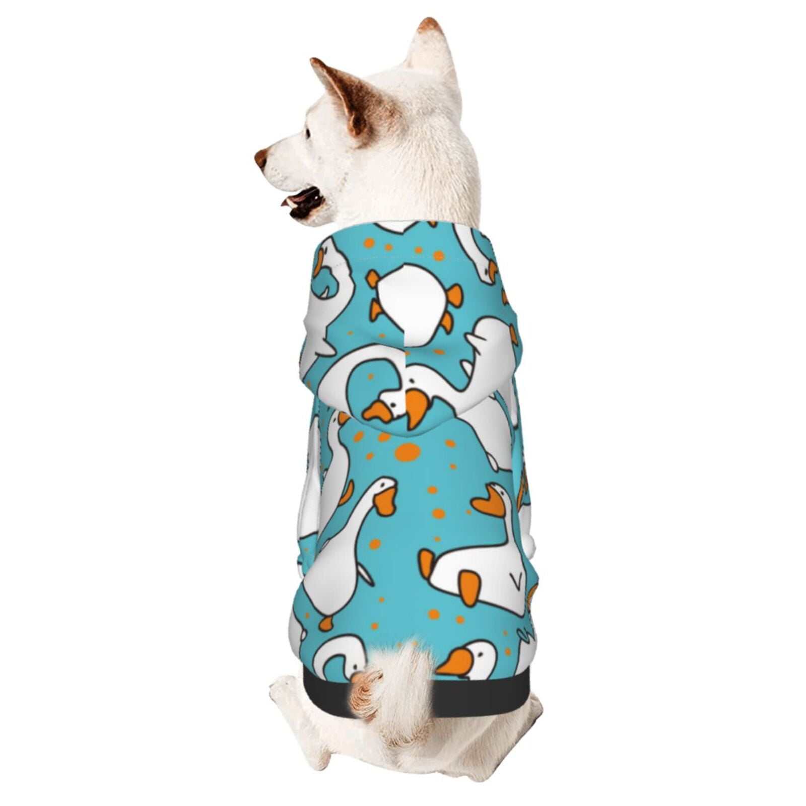 Gaeub Cartoon Funny Goose Print Small Pets Wear Hoodies,Dog Pullover ...
