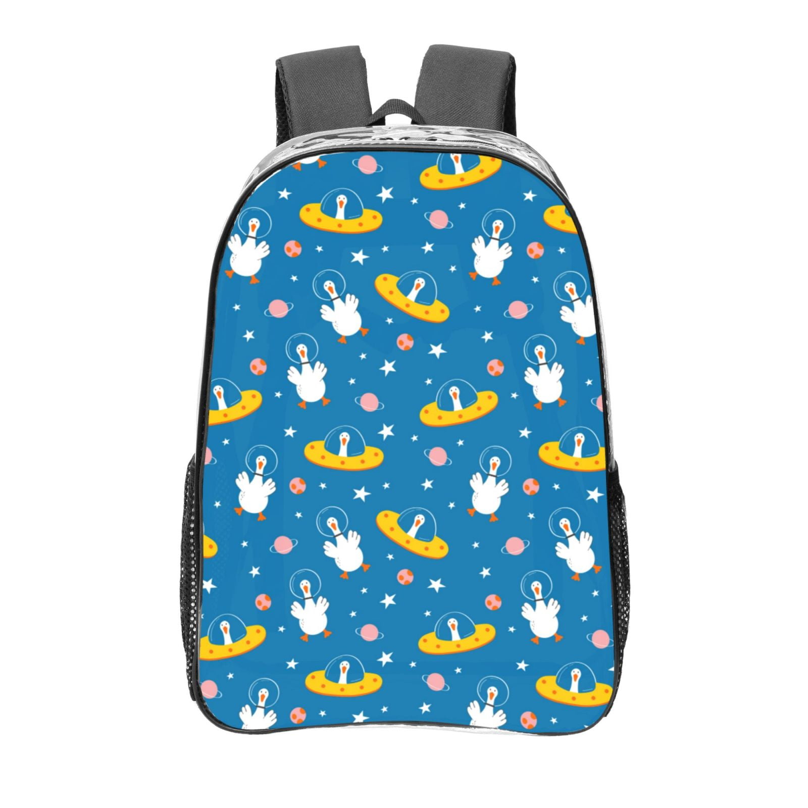 Gaeub Cartoon Goose Print Clear Backpack ,Clear Transparent Backpack ...