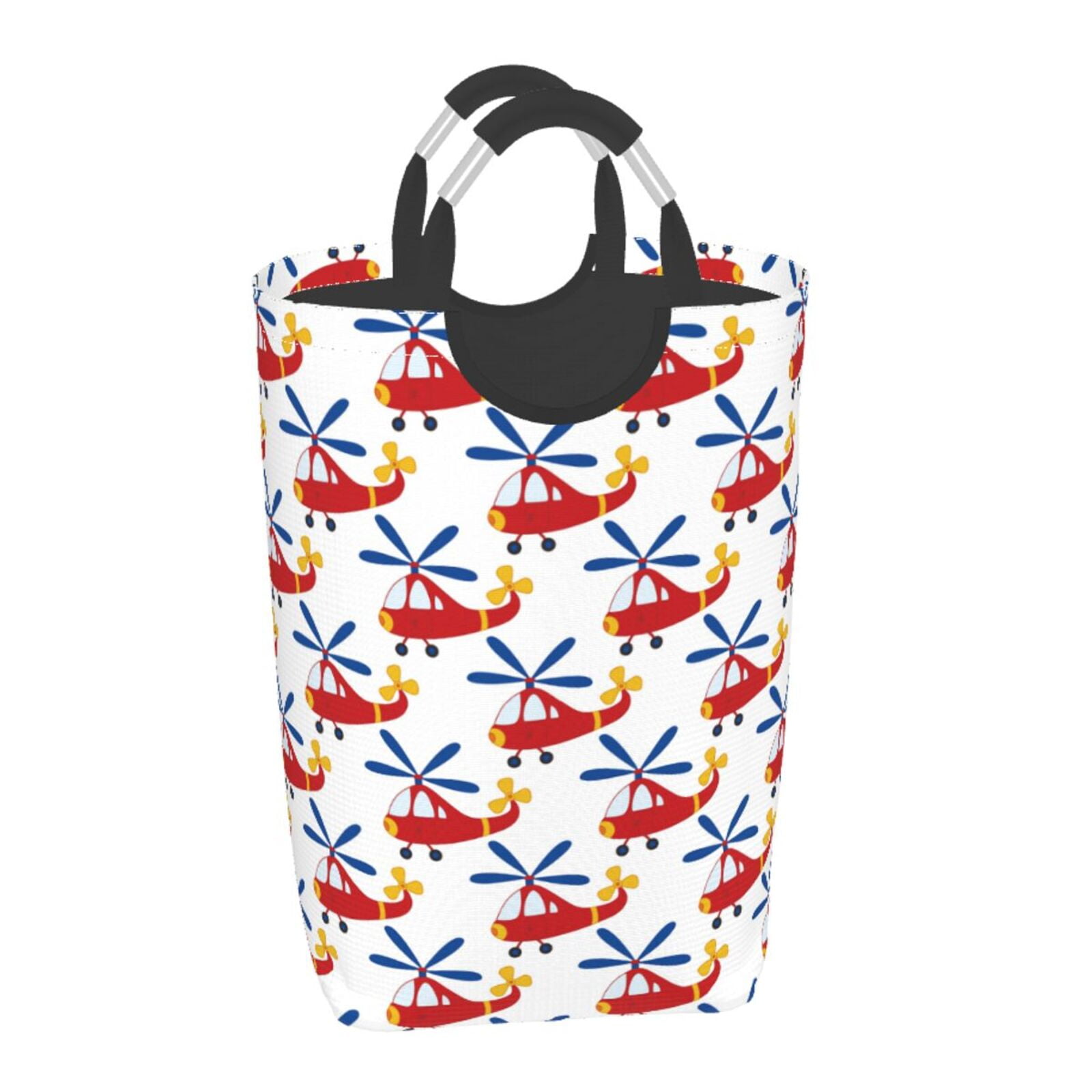 Gaeub Cartoon Helicopter Print 50L Large Laundry Hampers with Handles ...