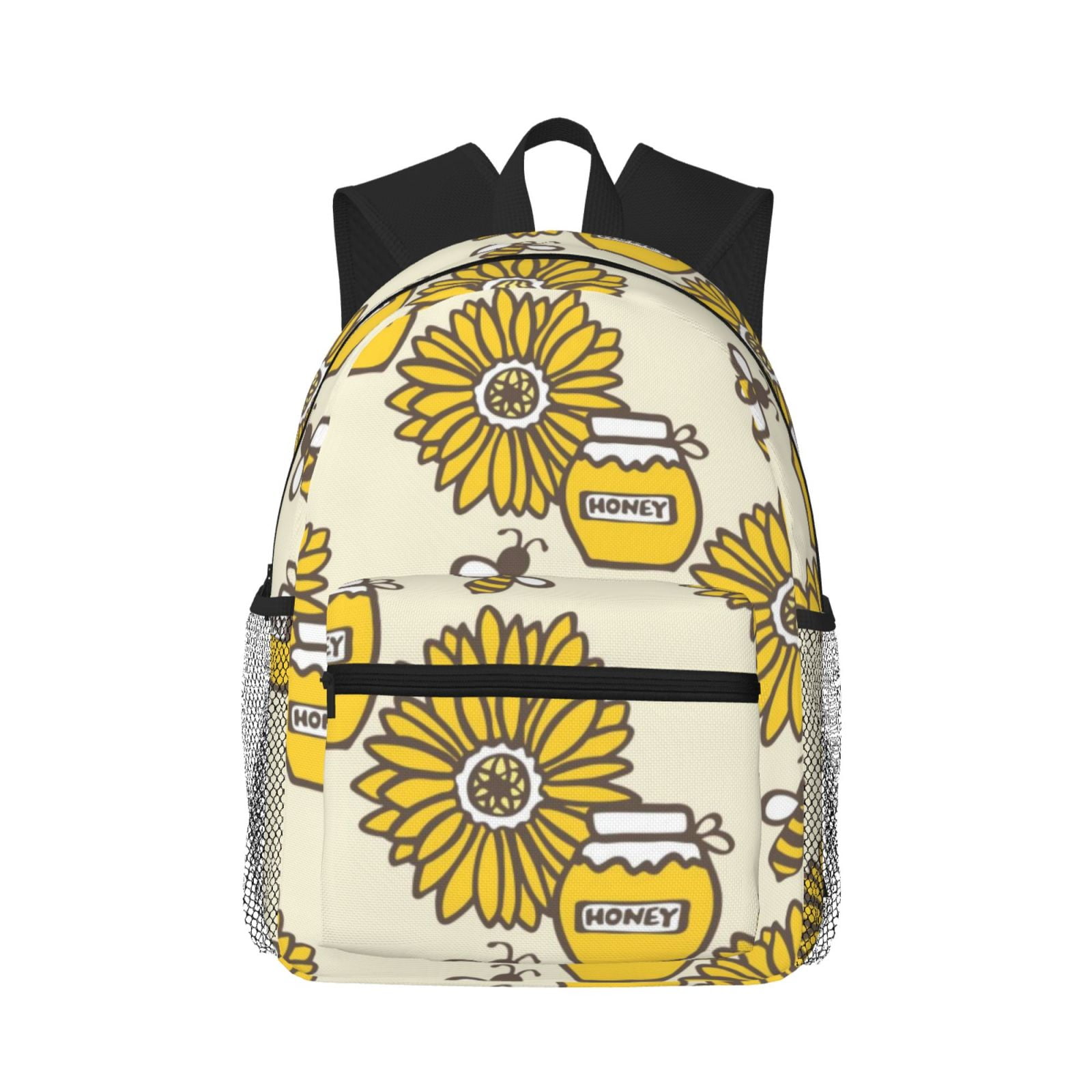 Gaeub Cartoon Honey Pot Bee Sunflower School Backpack Waterproof ...