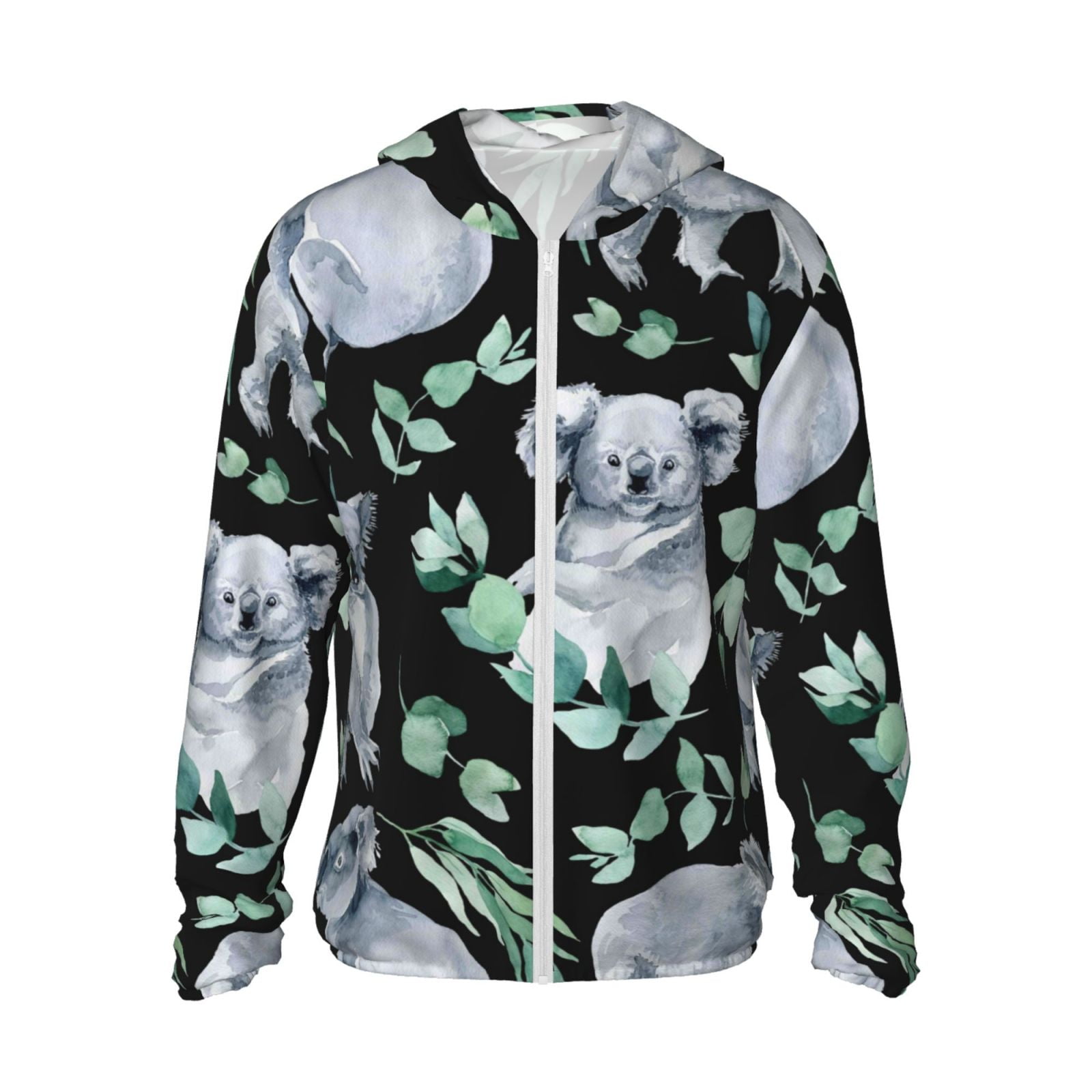 Gaeub Cartoon Koala Bear Men's and Women's UPF 50+ Long-Sleeved Sun ...