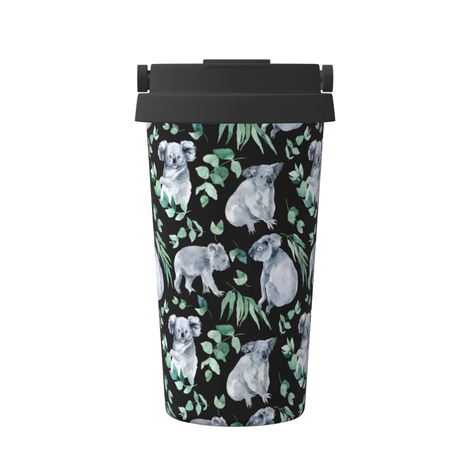 Gaeub Cartoon Koala Bear Print Travel Mug, Insulated Coffee Mug with ...