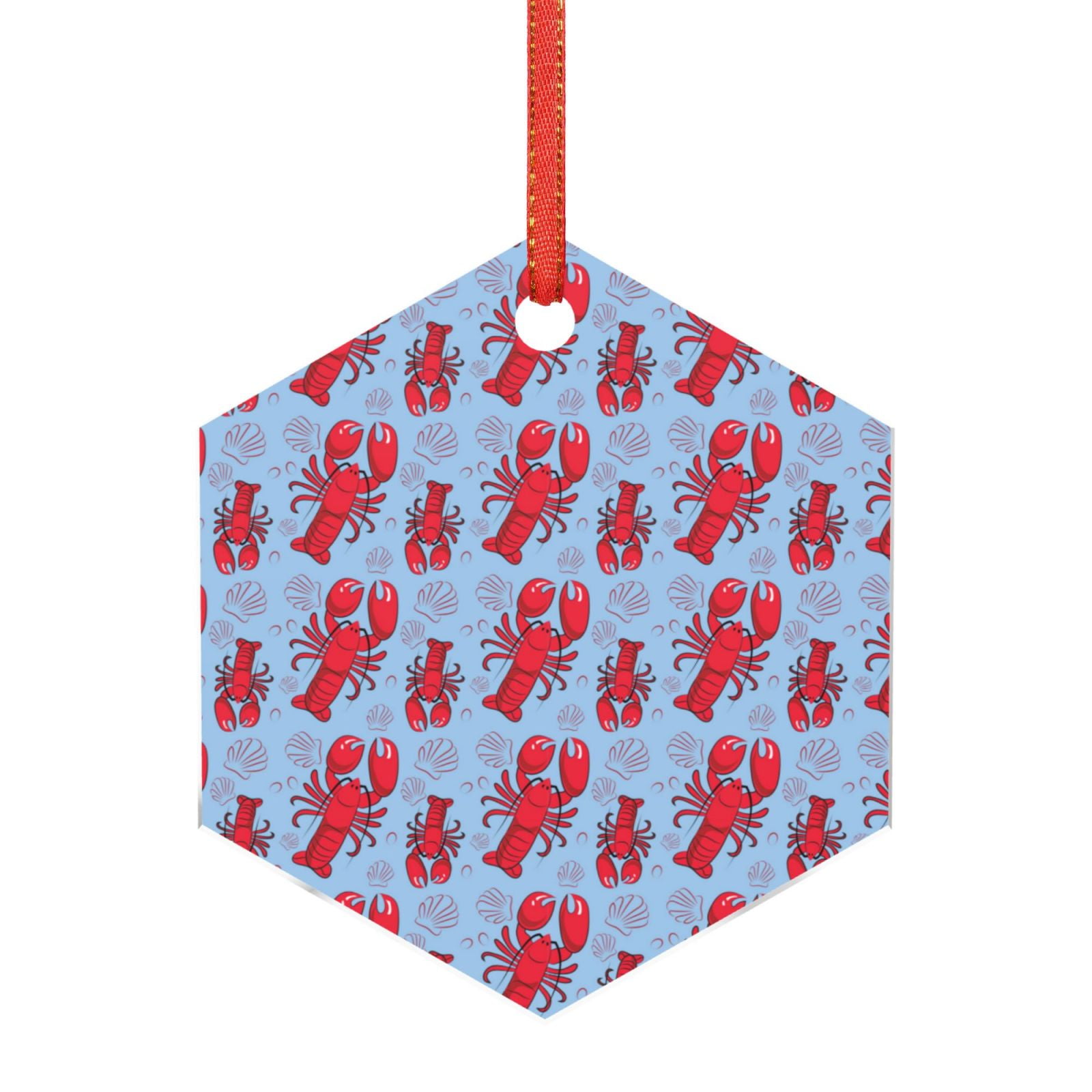 Gaeub Cartoon Lobsters 2 Print Christmas Ornaments for Christmas Tree ...