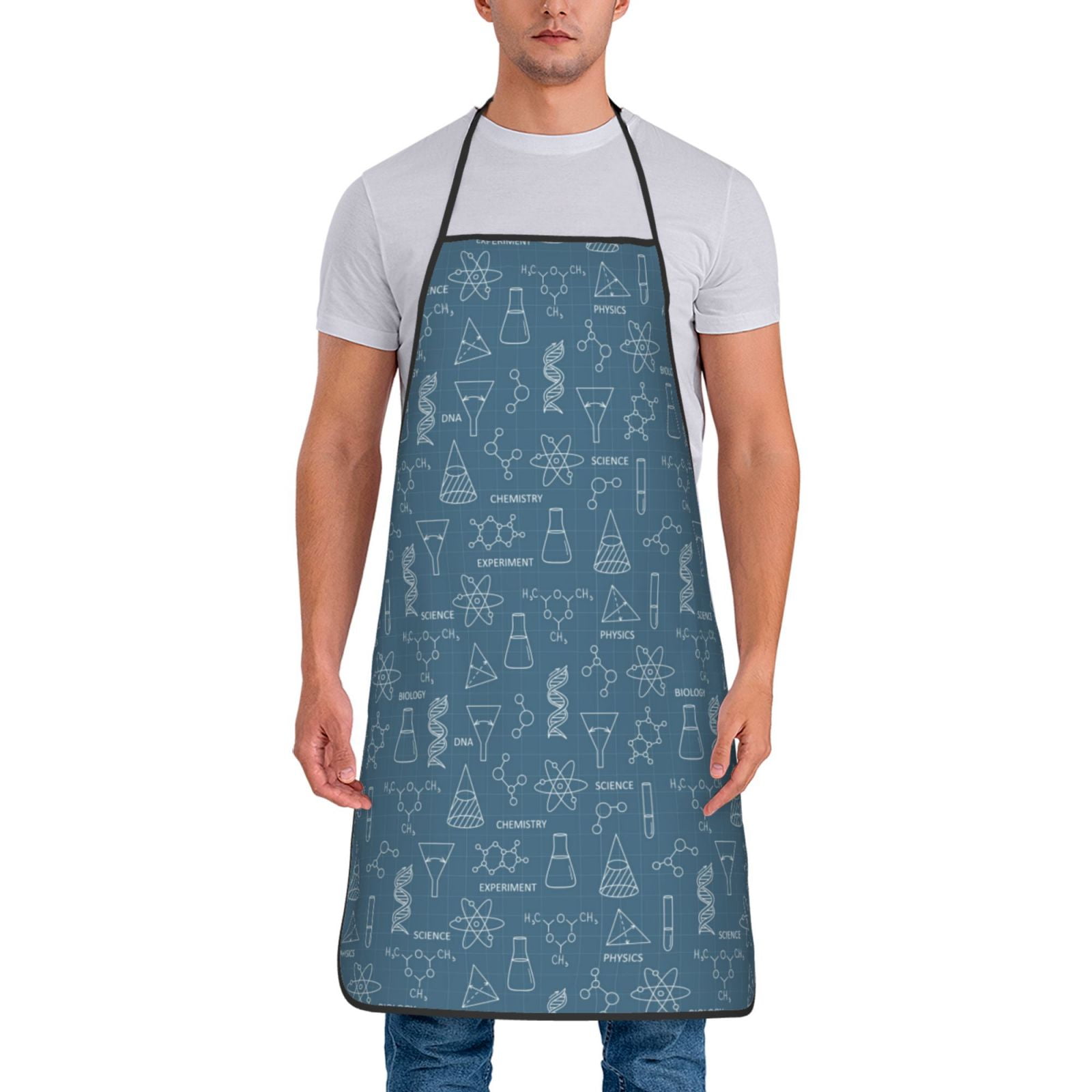 Gaeub Chemical Formulas And Objects Print Apron for Men and Women ...