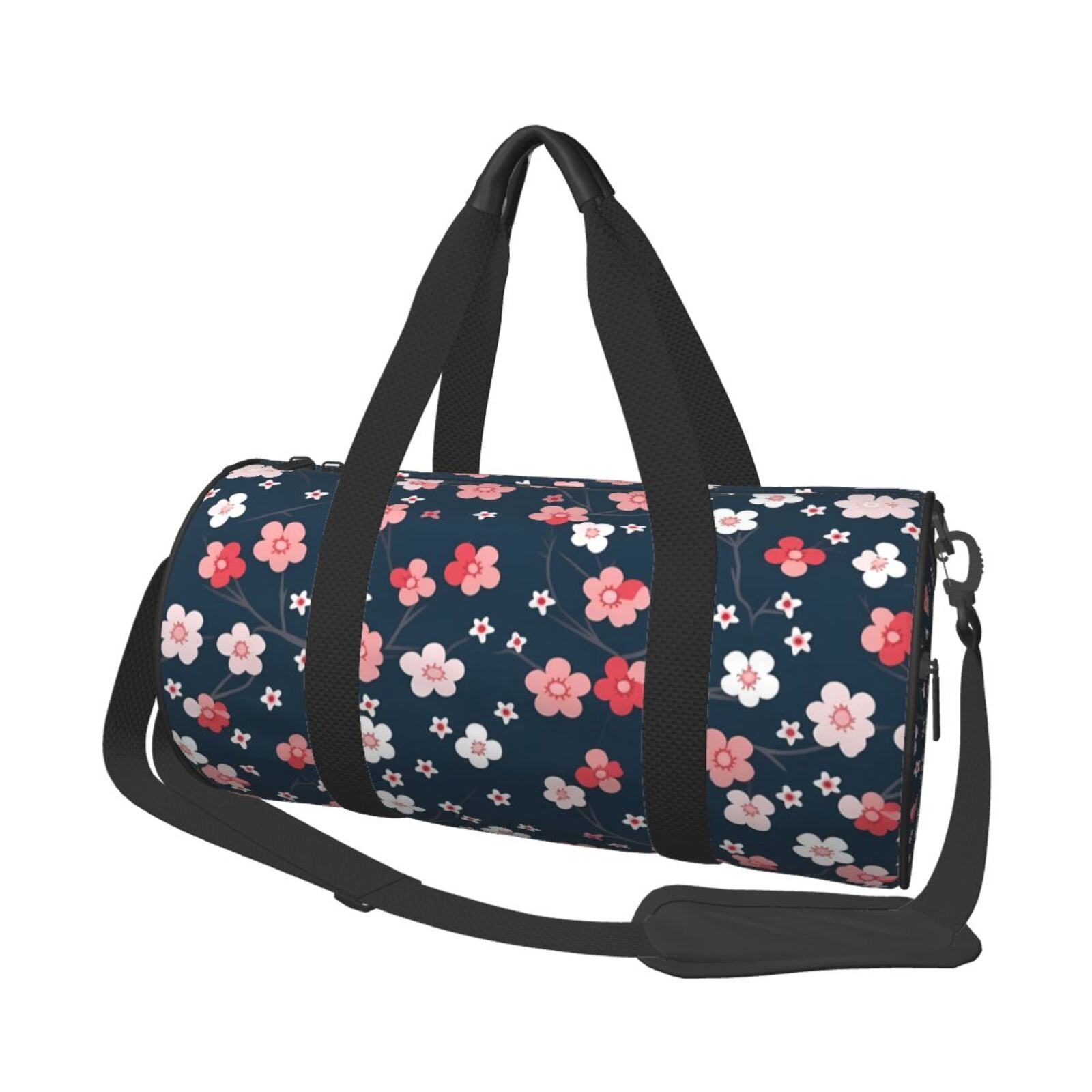 Gaeub Cherry Blossoms Lightweight Travel Cylinder Bag Gym Tote Bag ...