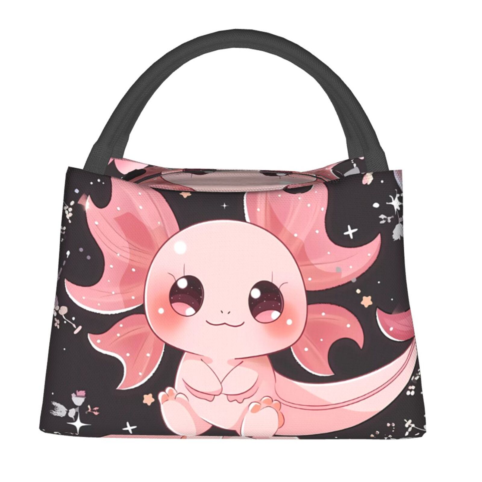 Gaeub Chibi Axolotl Sakura Fantasy Collapsible Cooler Bag Insulated ...