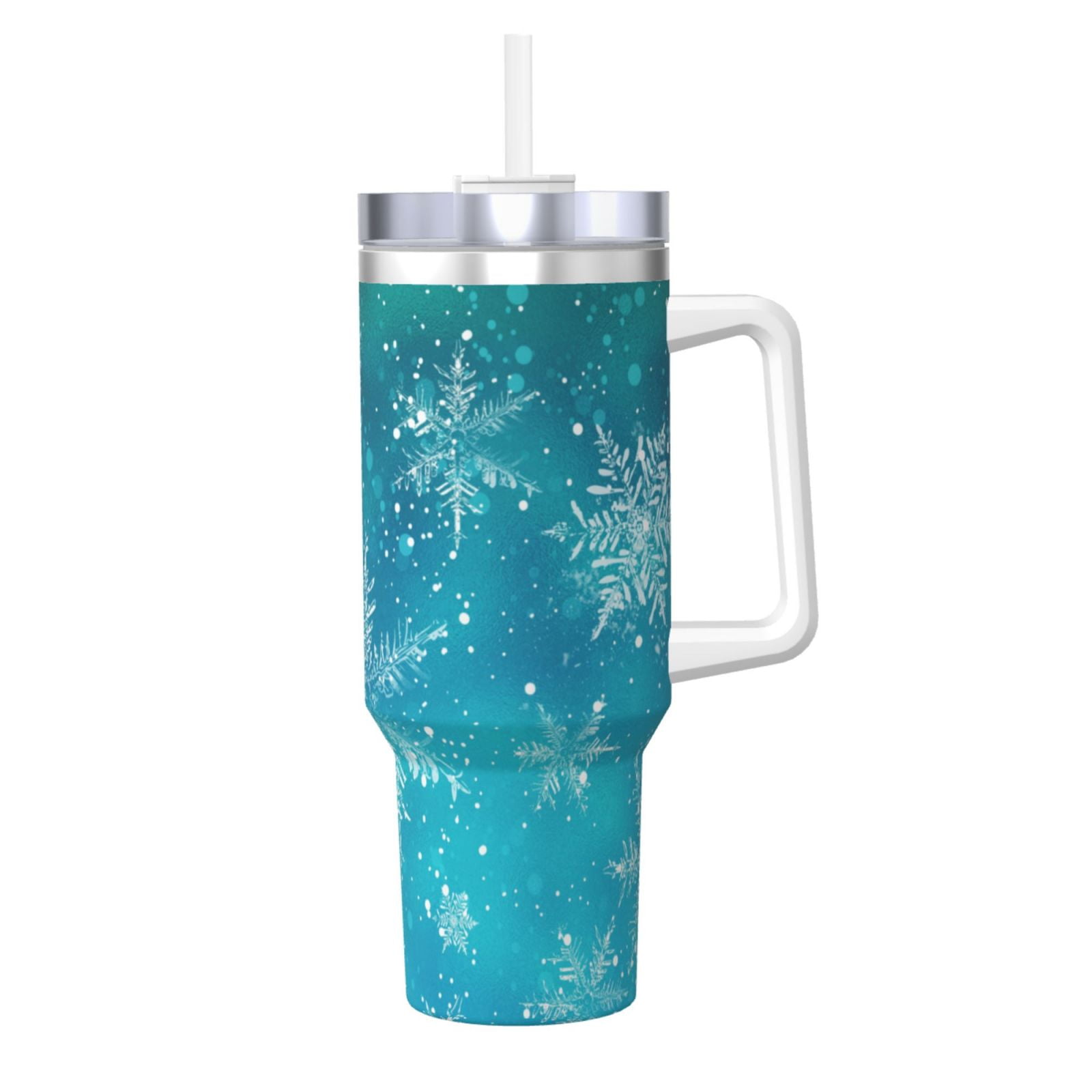 Gaeub Christmas Snow Print Stainless Steel Hot/Cold Coffee Cup,40oz Ice ...