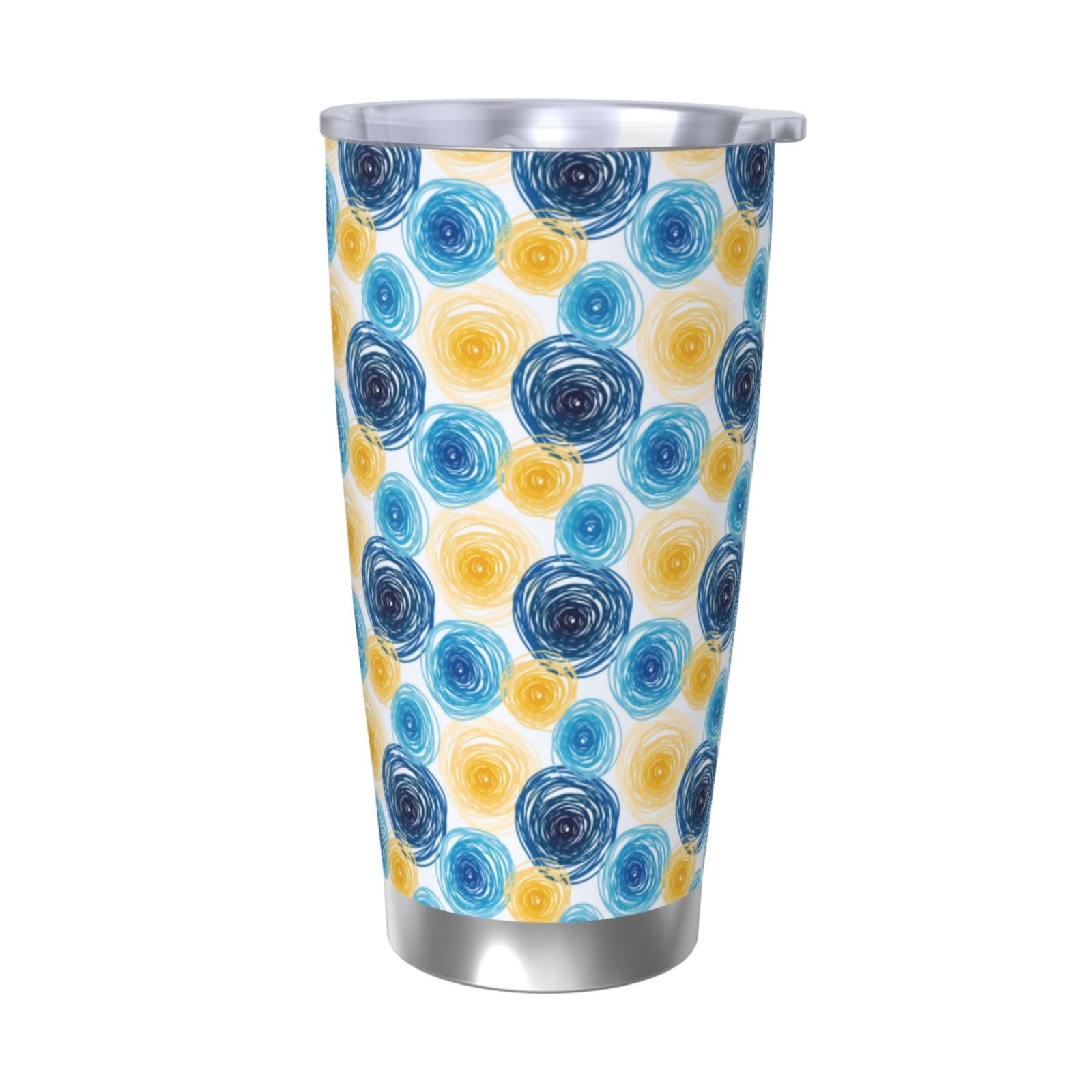 Gaeub Circular Print 20-Ounce Stainless Steel Car Cup,Tumblers Cups ...