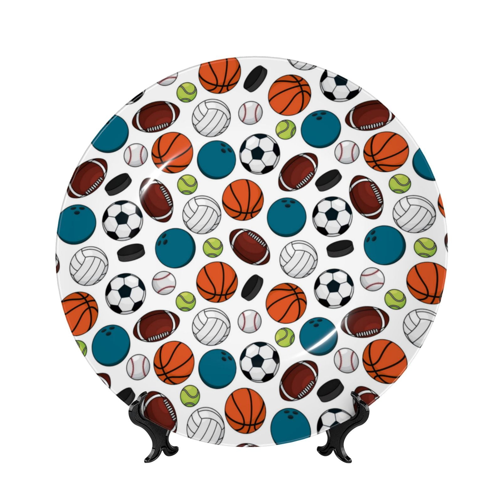 Gaeub Color Balls Print Ceramic Plate,Dinner Plates,Bone China ...