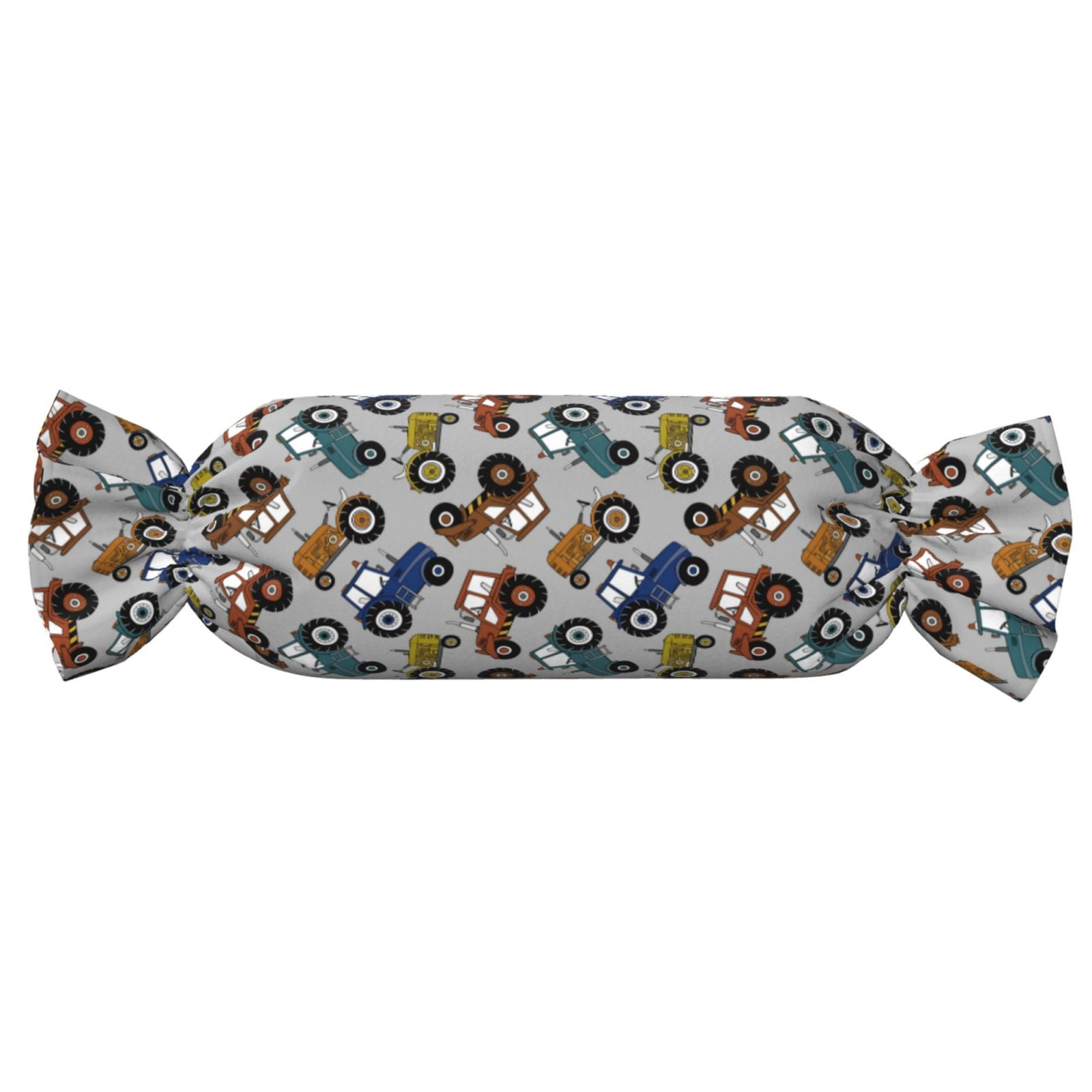 Gaeub Color Tractor Print Candy Pillow Cylindrical Pillows,Candies ...