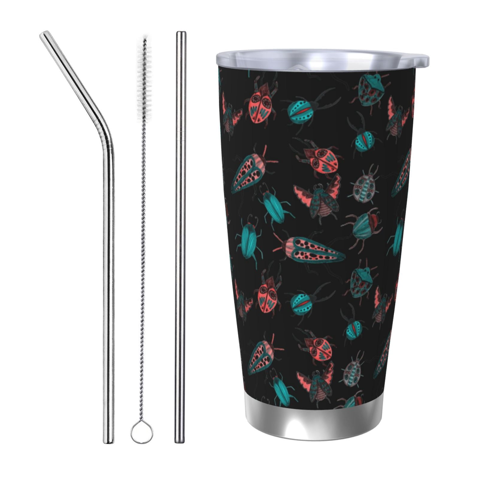 Gaeub Colorful Insect Print 20-Ounce Stainless Steel Car Cup,Tumblers ...
