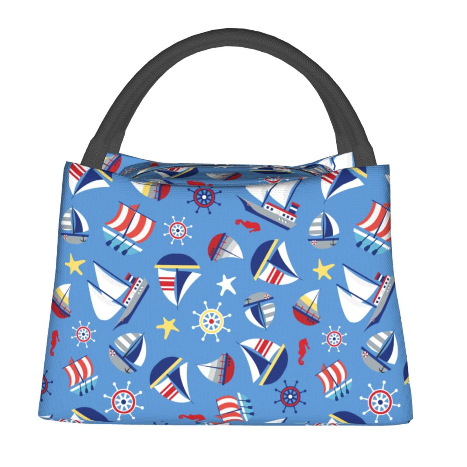 Gaeub Colorful Sailing Ship Collapsible Cooler Bag Insulated,Leakproof ...