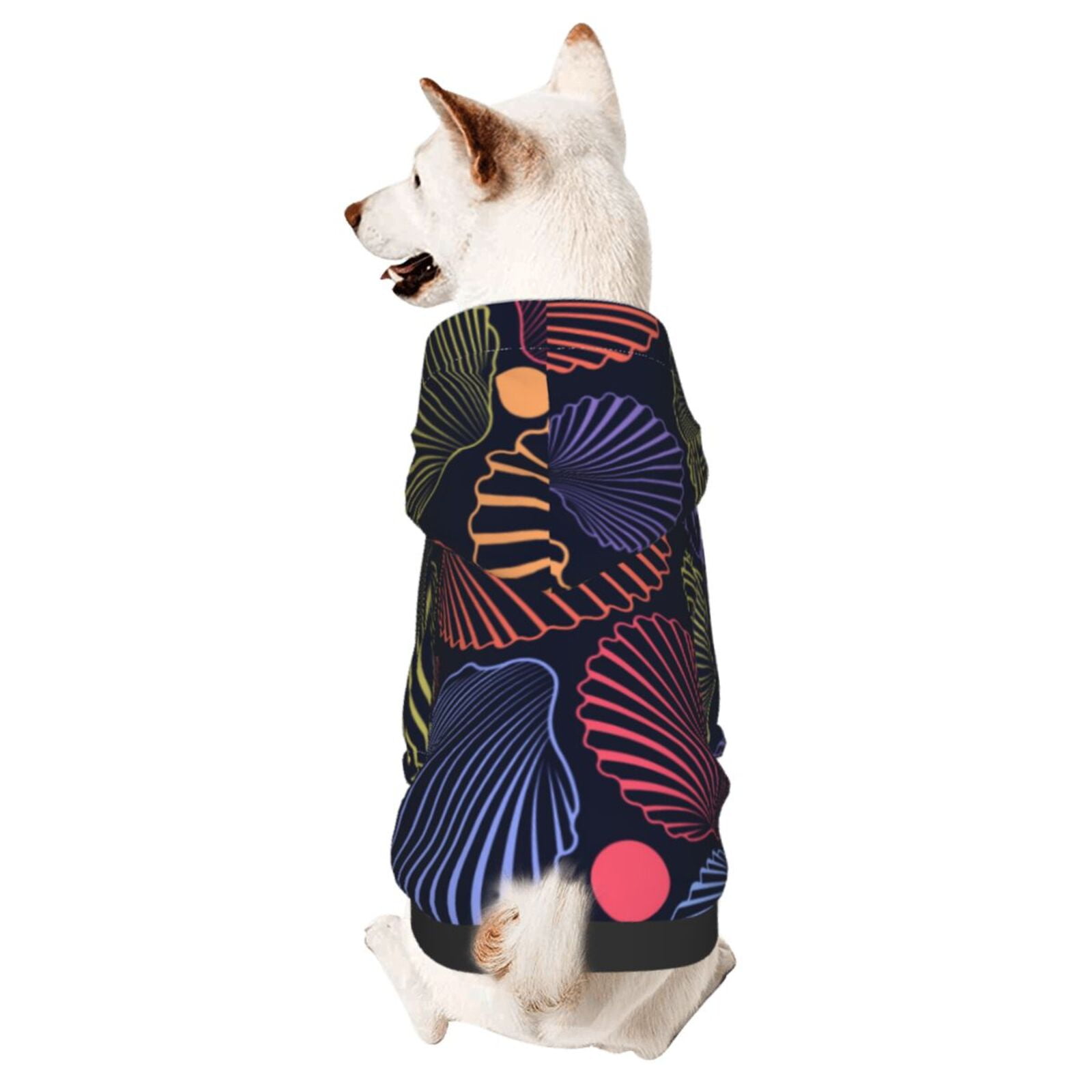 Gaeub Colorful Shells Dog Hoodie Sweatshirts Warm Dog Clothes for Small ...