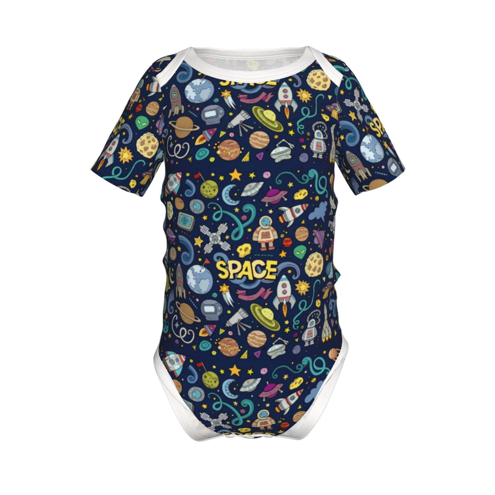 Gaeub Colorful Space Print Infant Climbing Onesie,Toddler Outfit ...