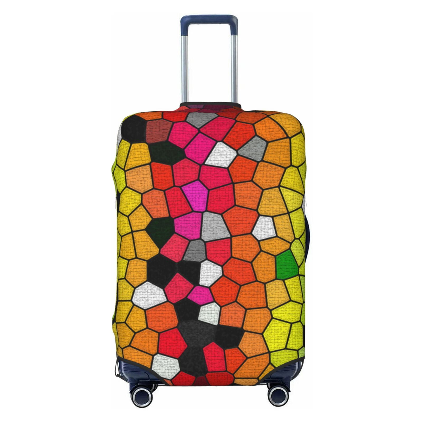Gaeub Colorful Tie Dye Stained Glass 1 Elastic Luggage Cover with ...